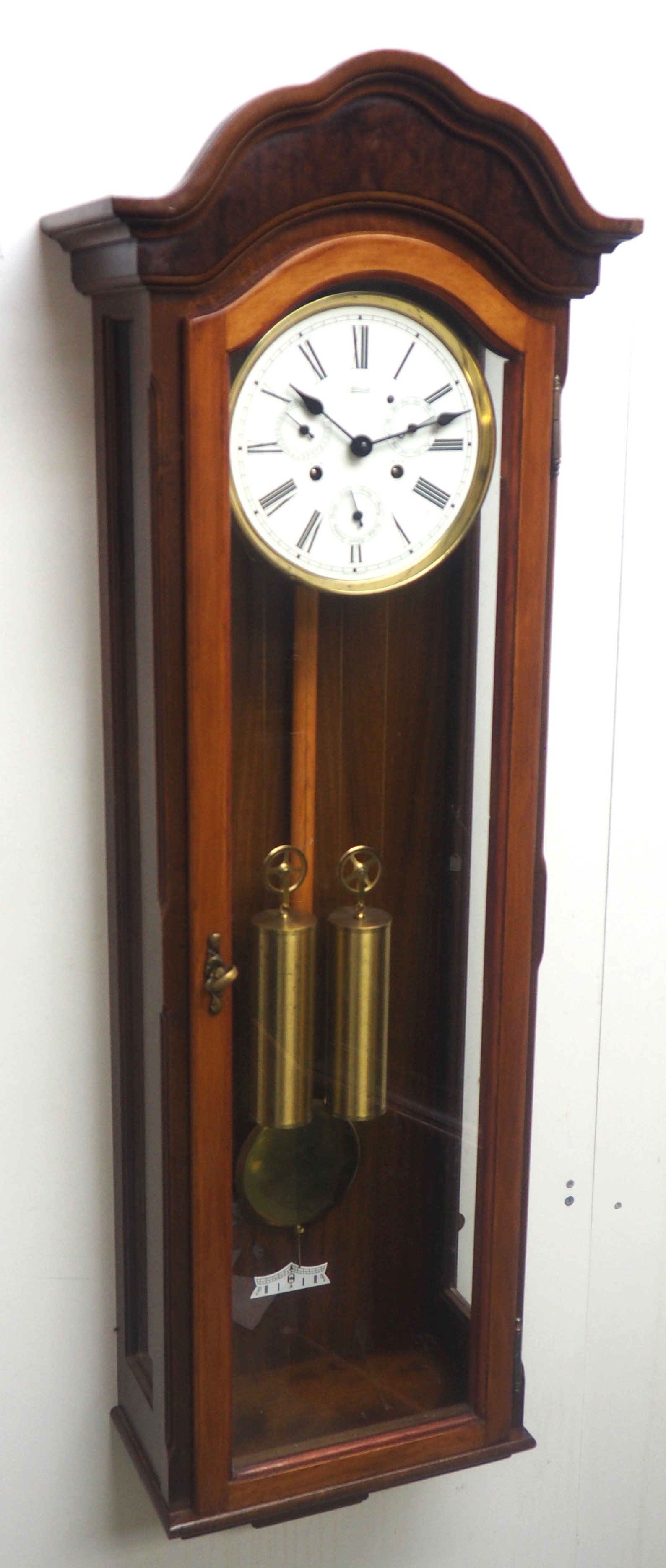 Fine Hermle Multi Dial Wall Clock 8 Day Weight Driven Chiming Wall ...