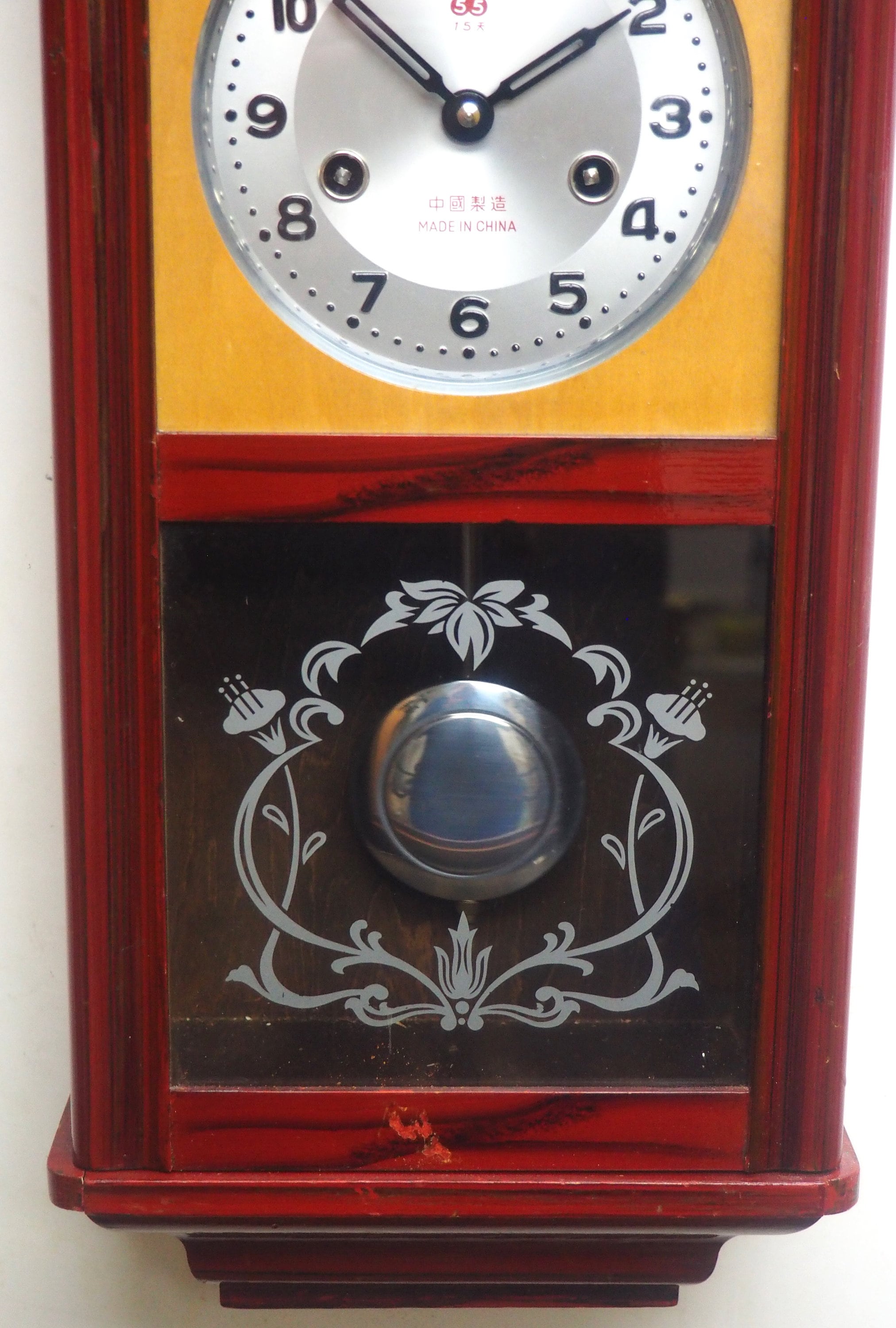 Interesting Antique 555 15-day Wall Clock Art Deco 555 Striking Wall ...