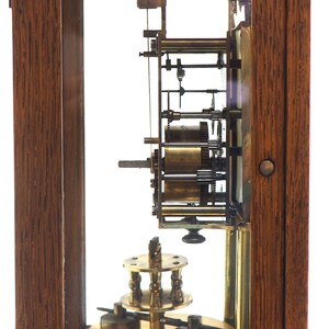 German Gustav Becker for BHA 400-day Clock With Disc Pendulum Silver ...