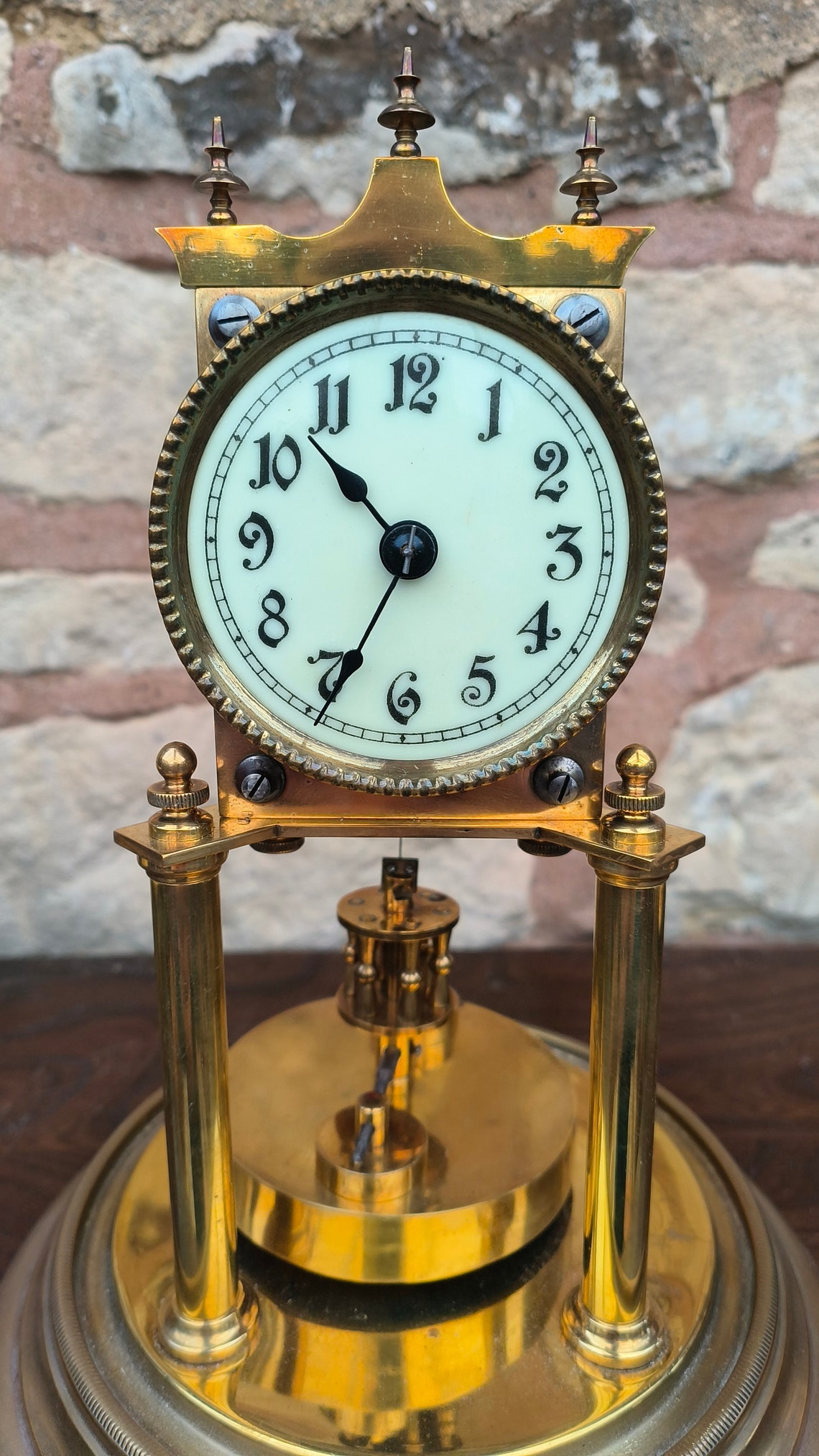 Exquisite Antique German 400-day Torsion Clock German Anniversary Clock ...