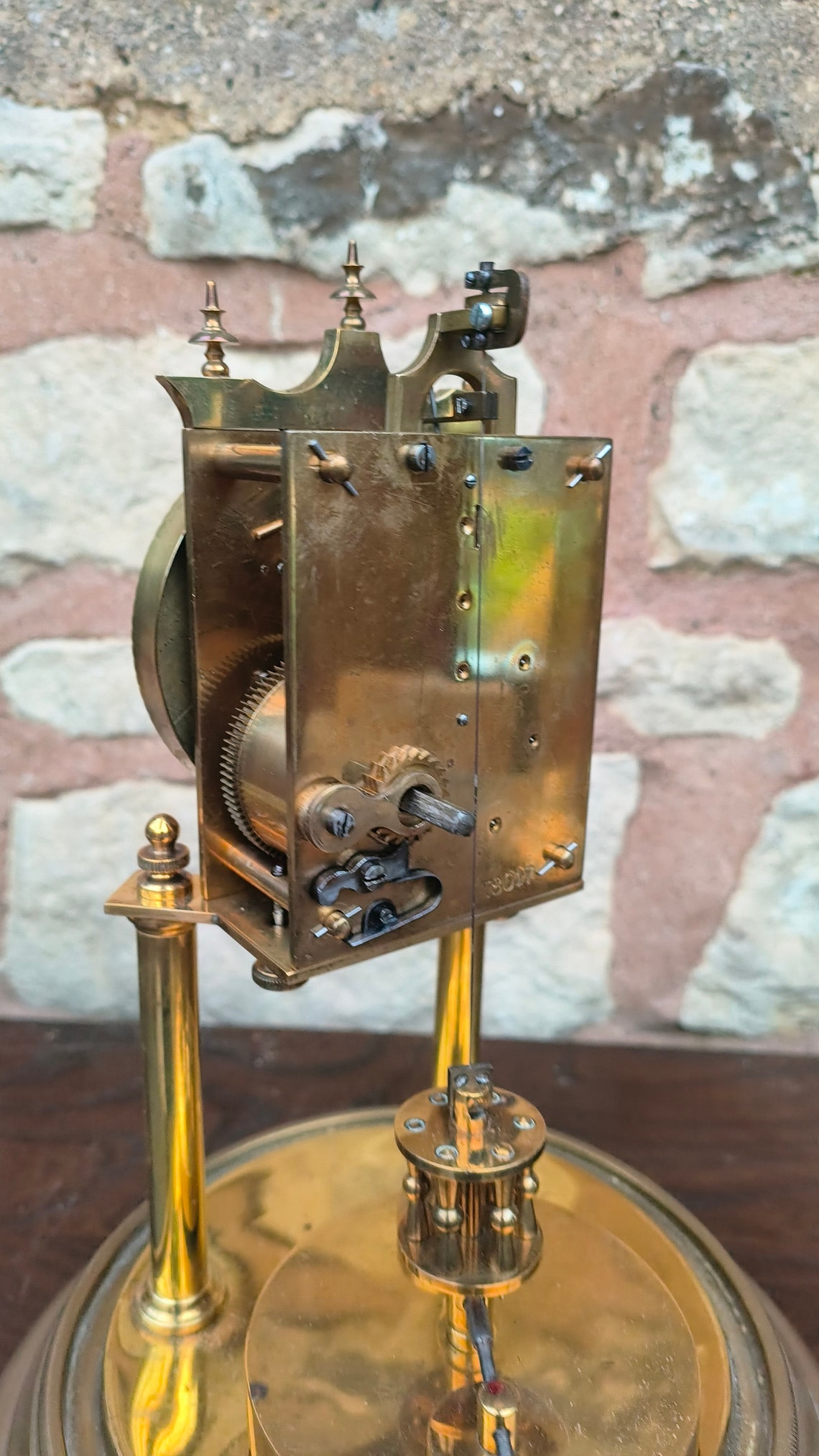Exquisite Antique German 400-day Torsion Clock German Anniversary Clock ...
