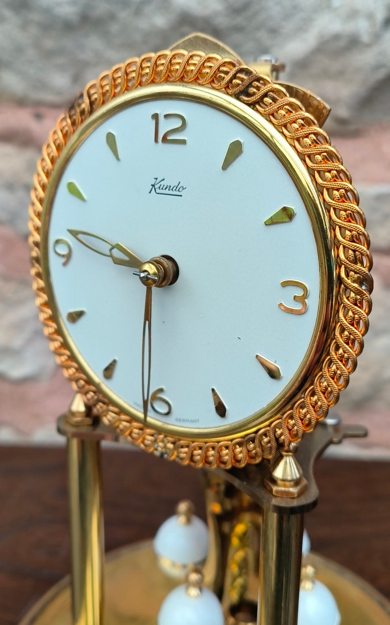 Lovely Vintage Kundo German 400-day Torsion Clock German Anniversary ...