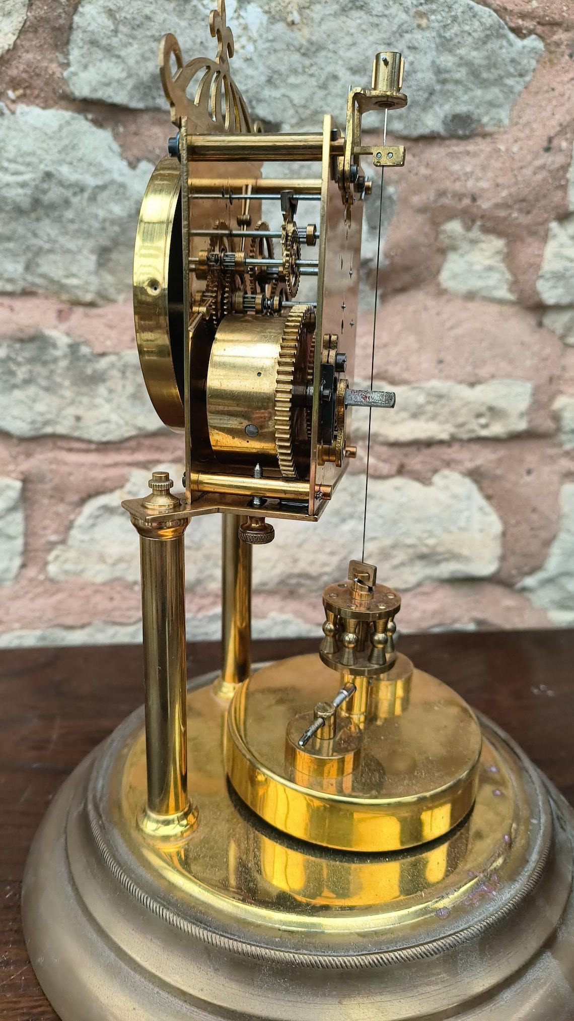 Antique German 400-day Torsion Clock German Anniversary Clock Mantel ...