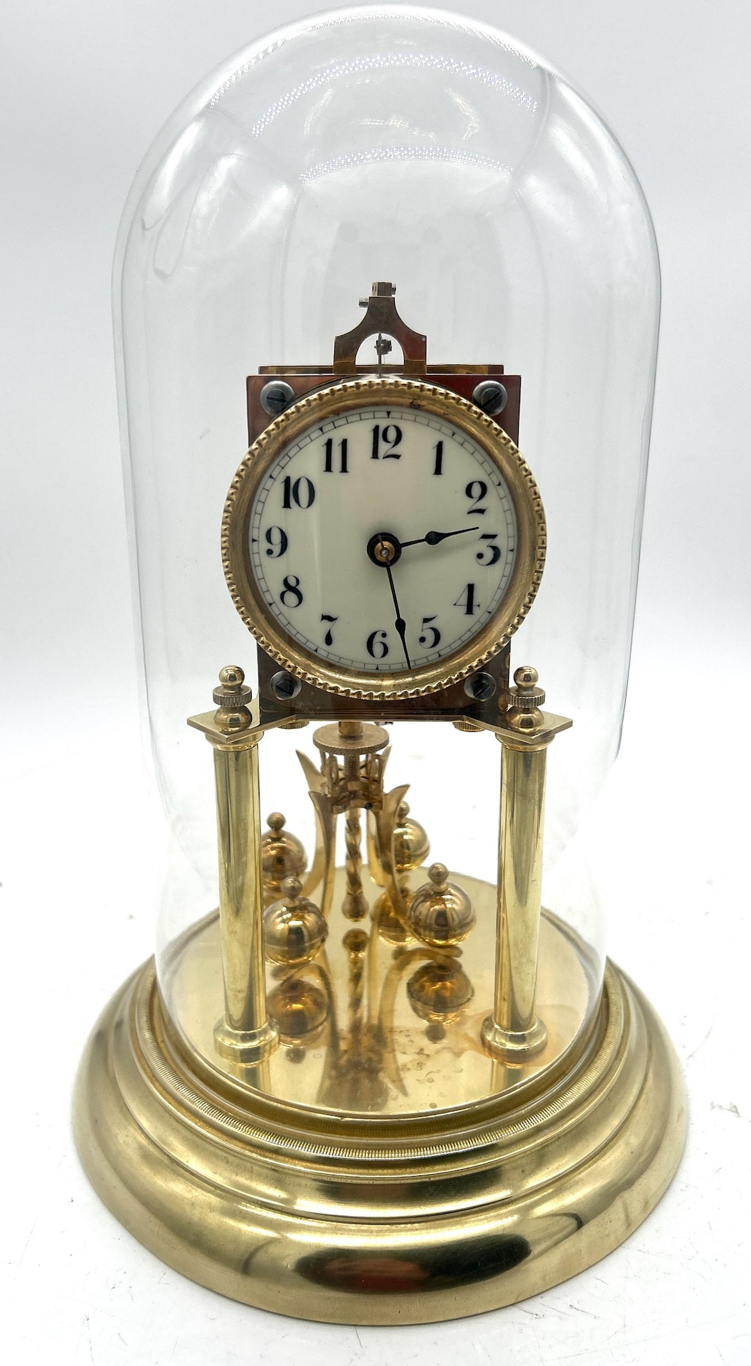 Lovely Antique German 400-day Torsion Clock German Anniversary Clock ...