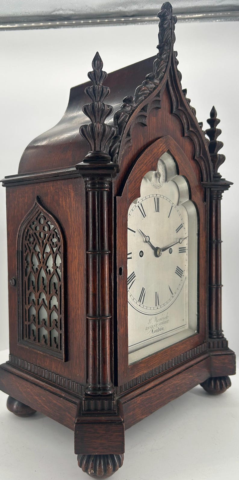 Exquisite Victorian Twin Fusee Gothic Bracket Clock R Warwick London Ca ...