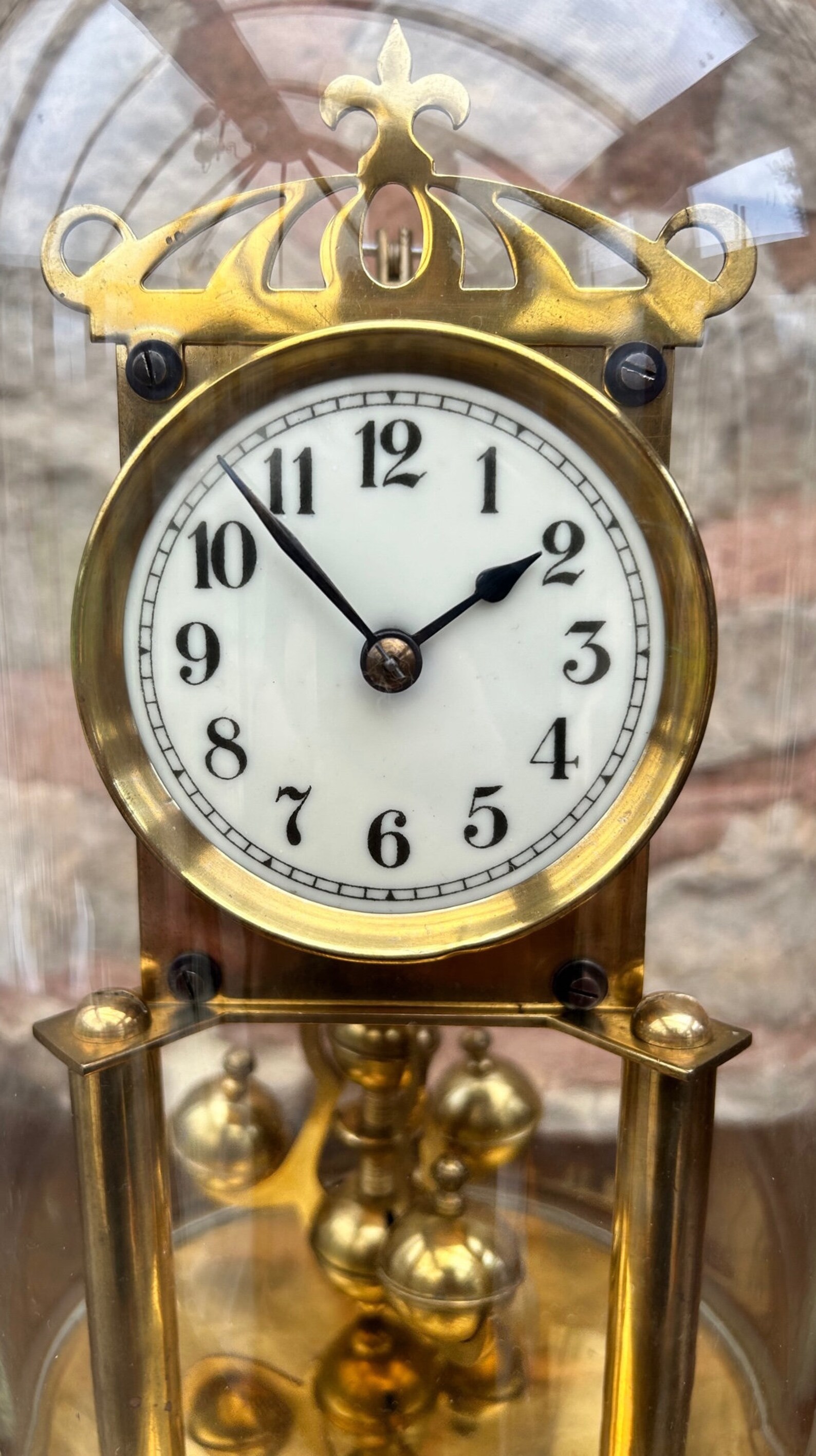 Rare German 400-day Torsion Clock German Anniversary Clock Mantel Clock ...