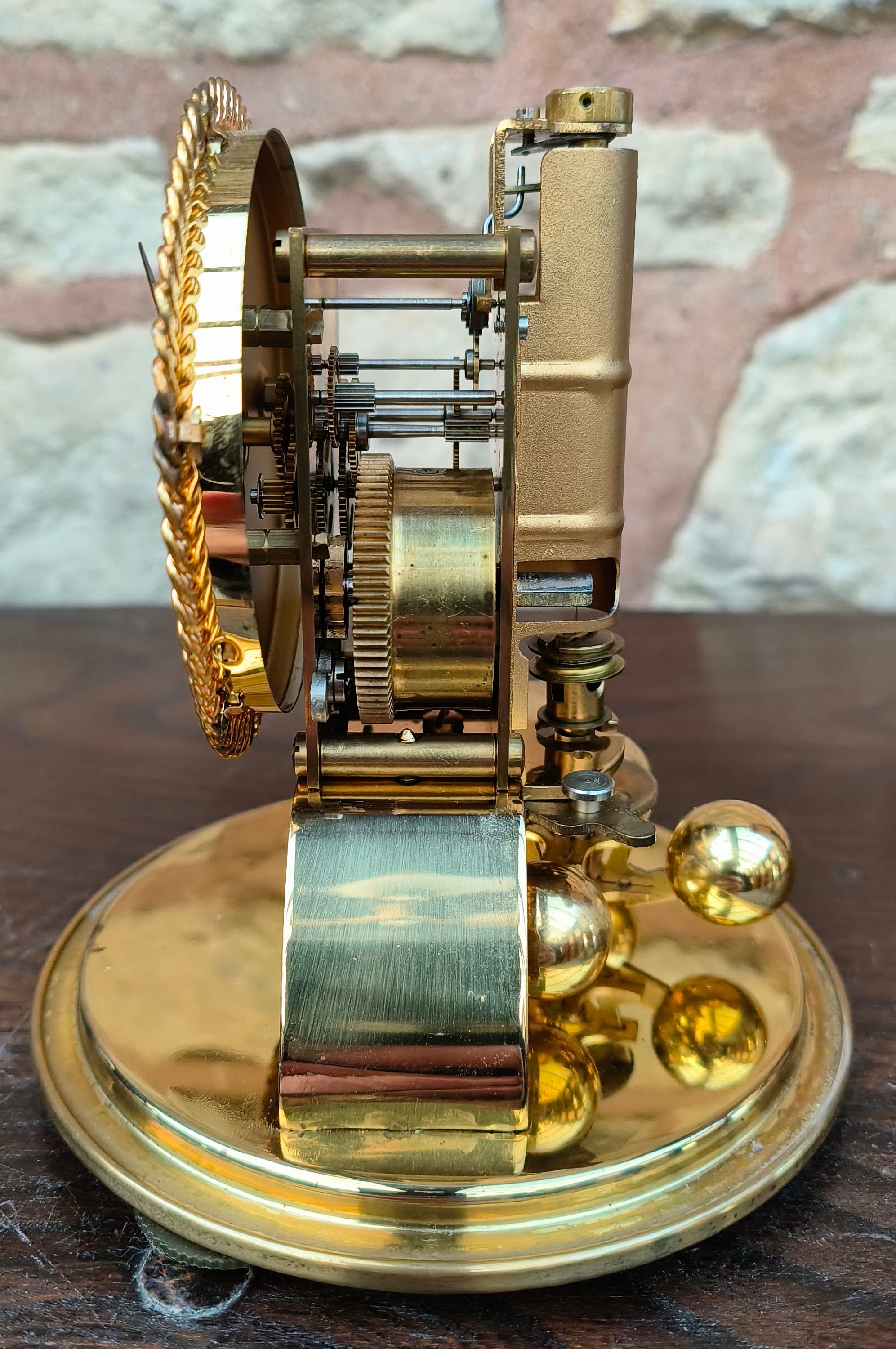 Sweet Dumpy Size Vintage Kundo Torsion Clock German Anniversary Mantel ...