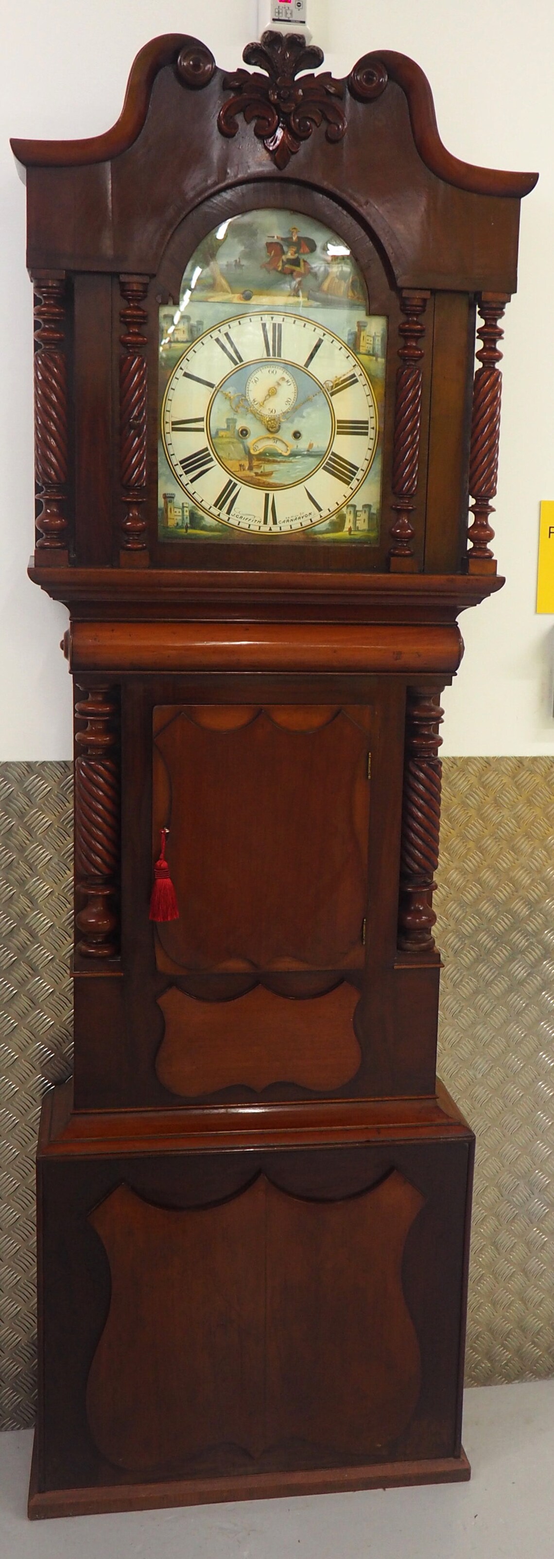 19THC Welsh 8 Day Longcase Clock J Griffith of Carnarvon Automation ...