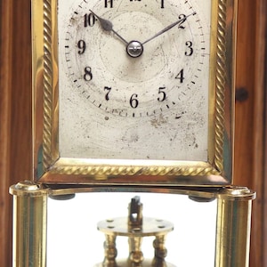 German Gustav Becker for BHA 400-day Clock With Disc Pendulum Silver ...