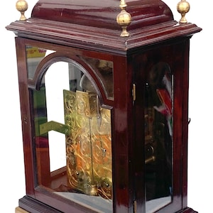 Antique Verge Bell Top Bracket Clock Double Fusee John Herbert Dort ...