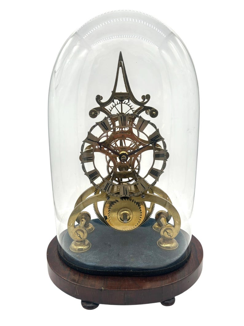 Awesome Rare Victorian 6 Spoke Wheel Skeleton Mantel Clock - Ca1870 - Etsy