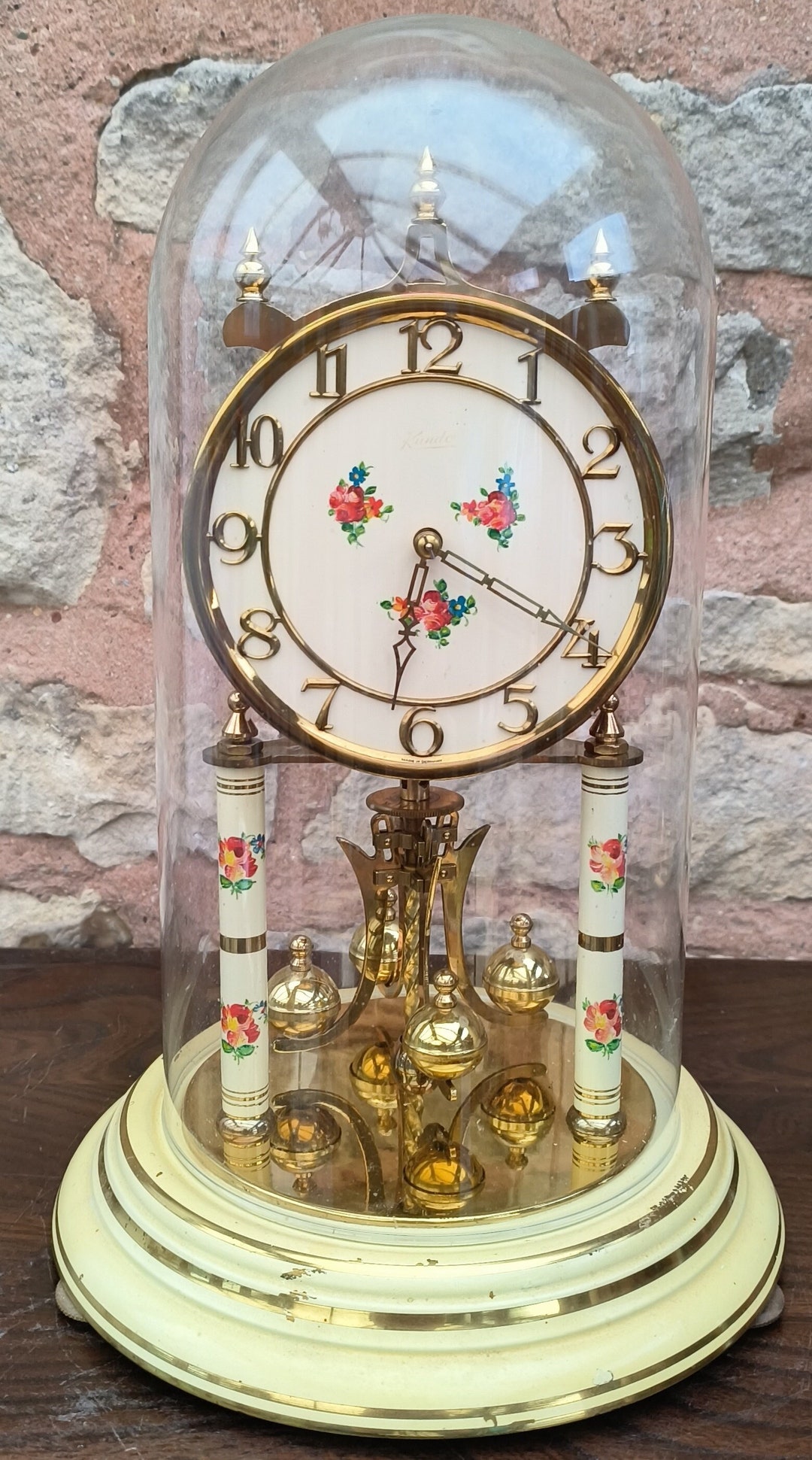Staggering Vintage White Kundo Torsion Clock - German Anniversary ...