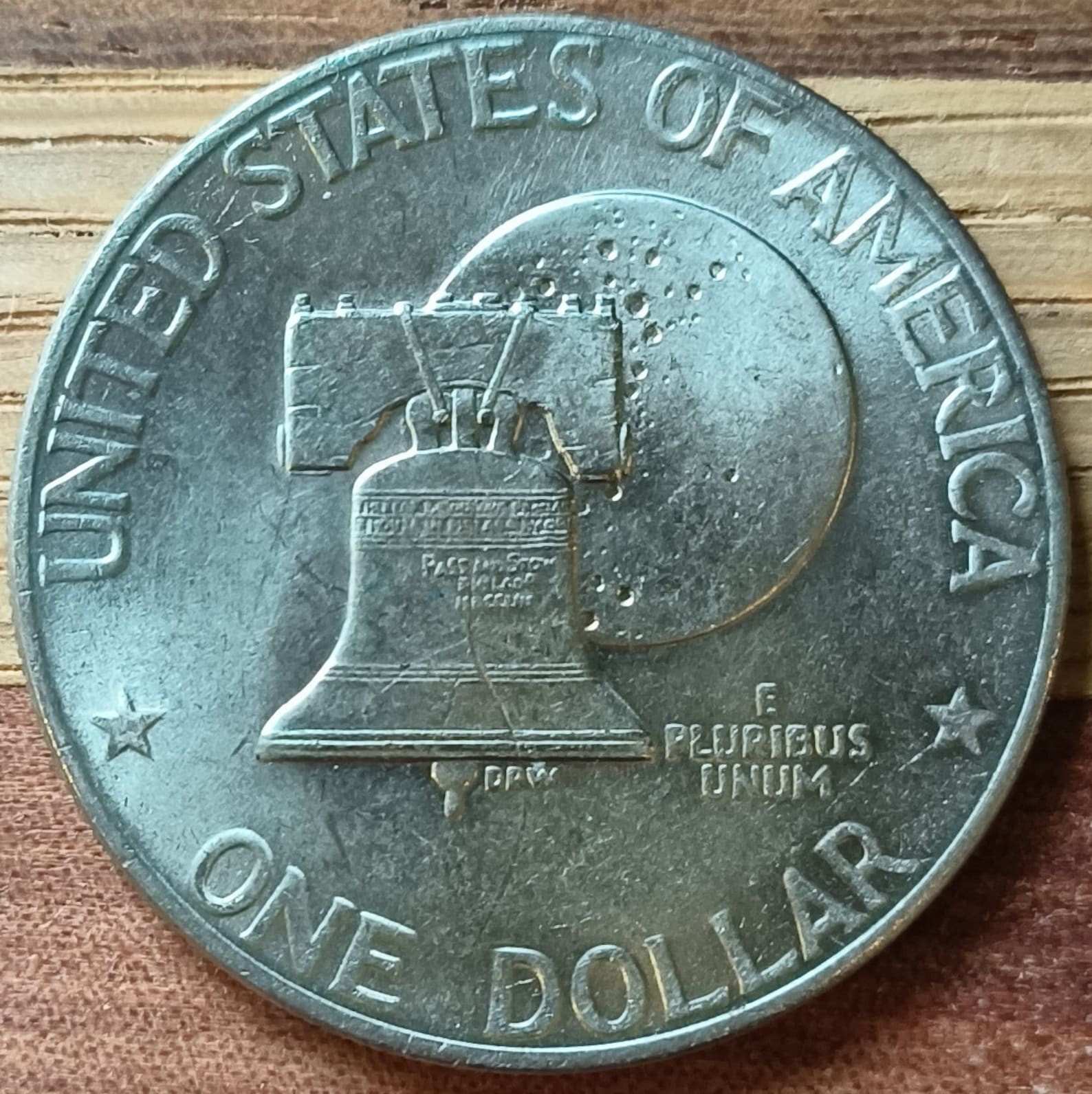 1776-1976 NO Mint Mark - Eisenhower Bell/moon Silver Dollar US Coin - Etsy