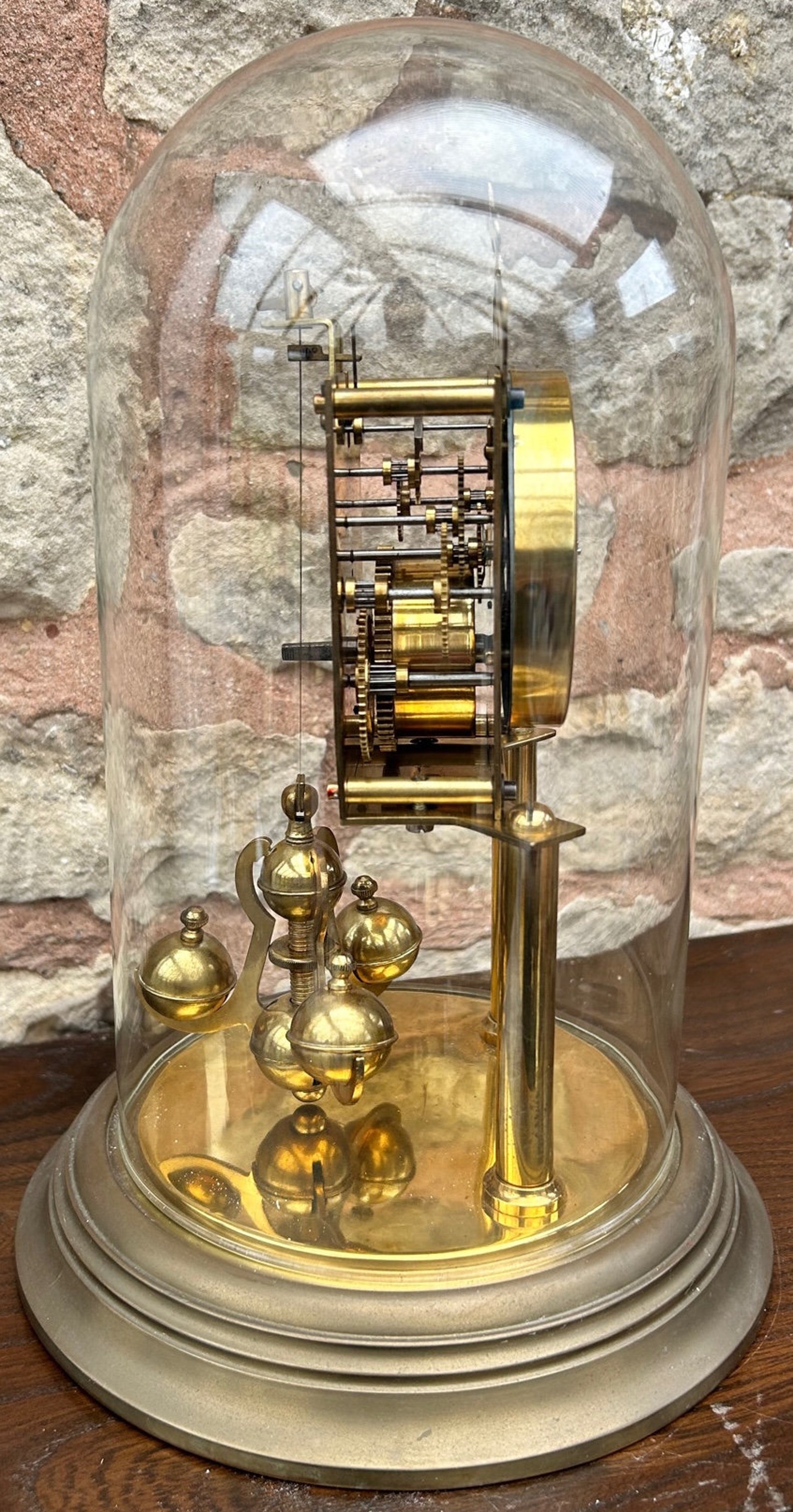 Rare German 400-day Torsion Clock German Anniversary Clock Mantel Clock ...