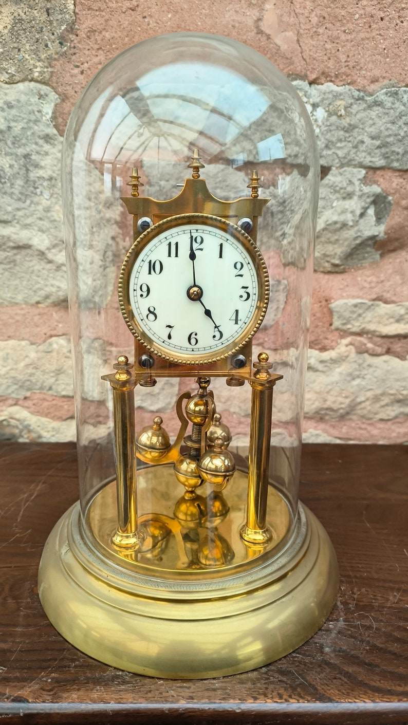 Miraculous Antique German 400-day Torsion Clock German Anniversary ...