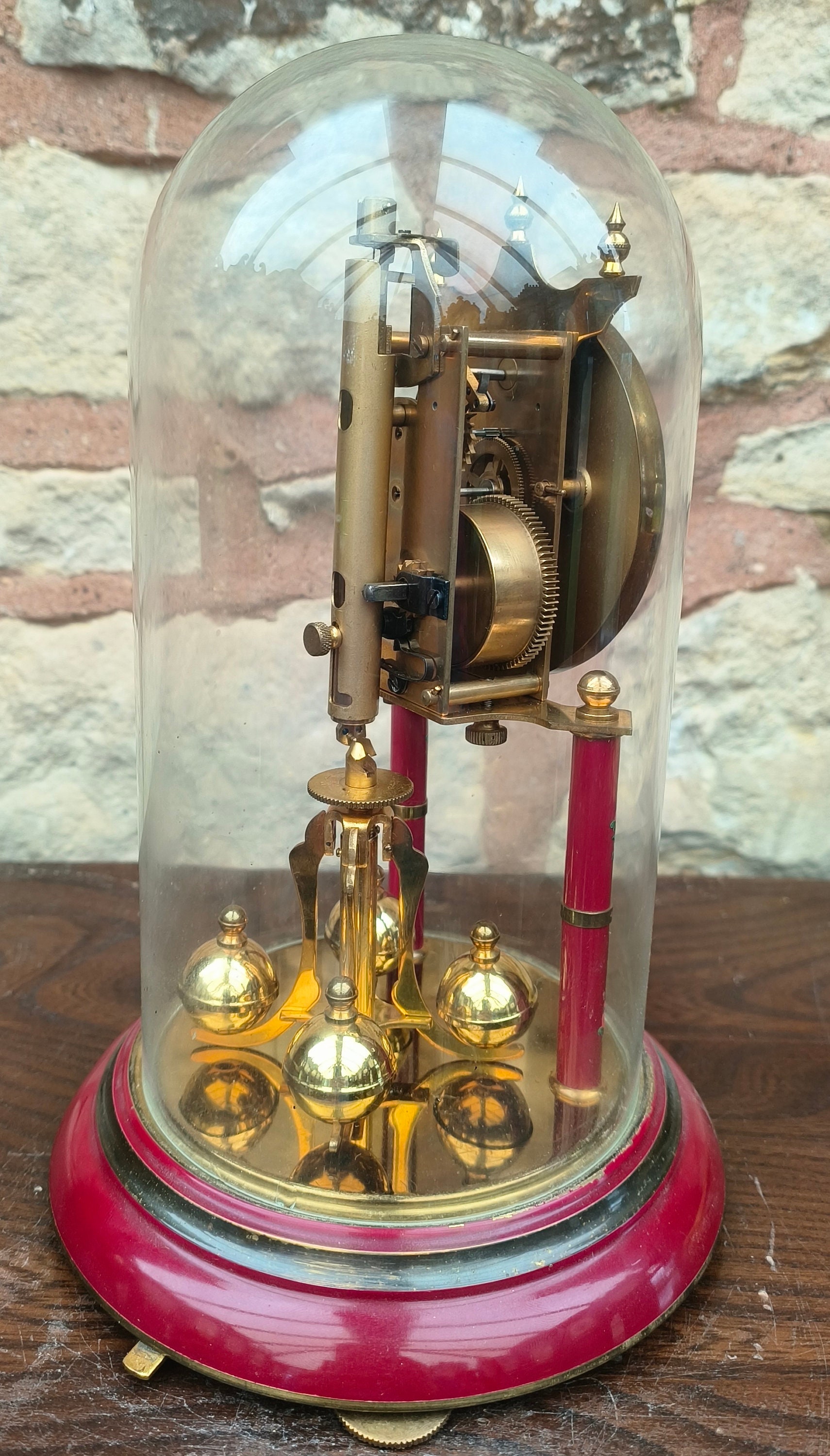 Lovely Vintage Prescott 400-day Torsion Clock German Anniversary Mantel ...