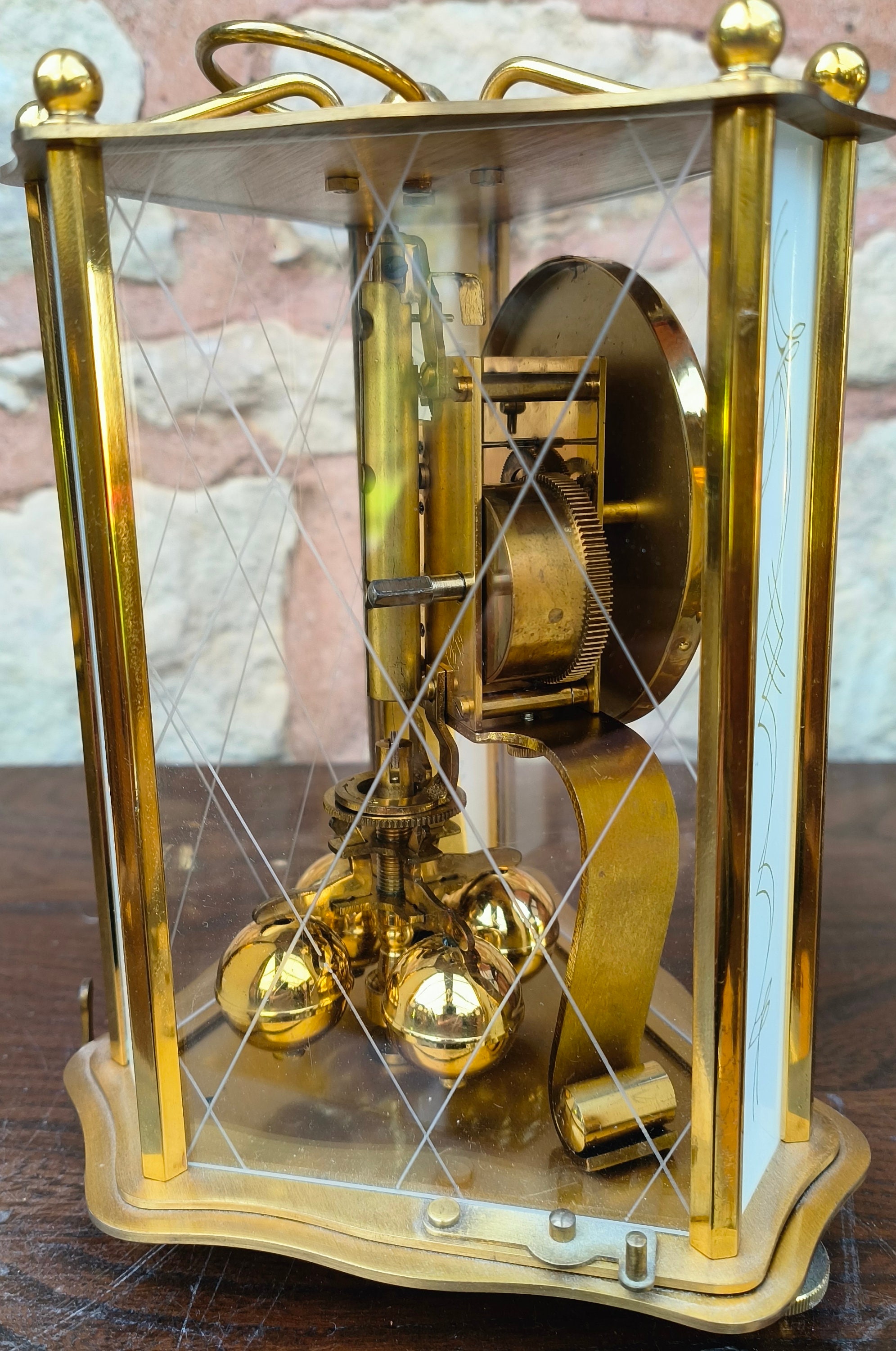 Lovely Vintage Kundo 400-day Torsion Clock German Anniversary Mantel ...