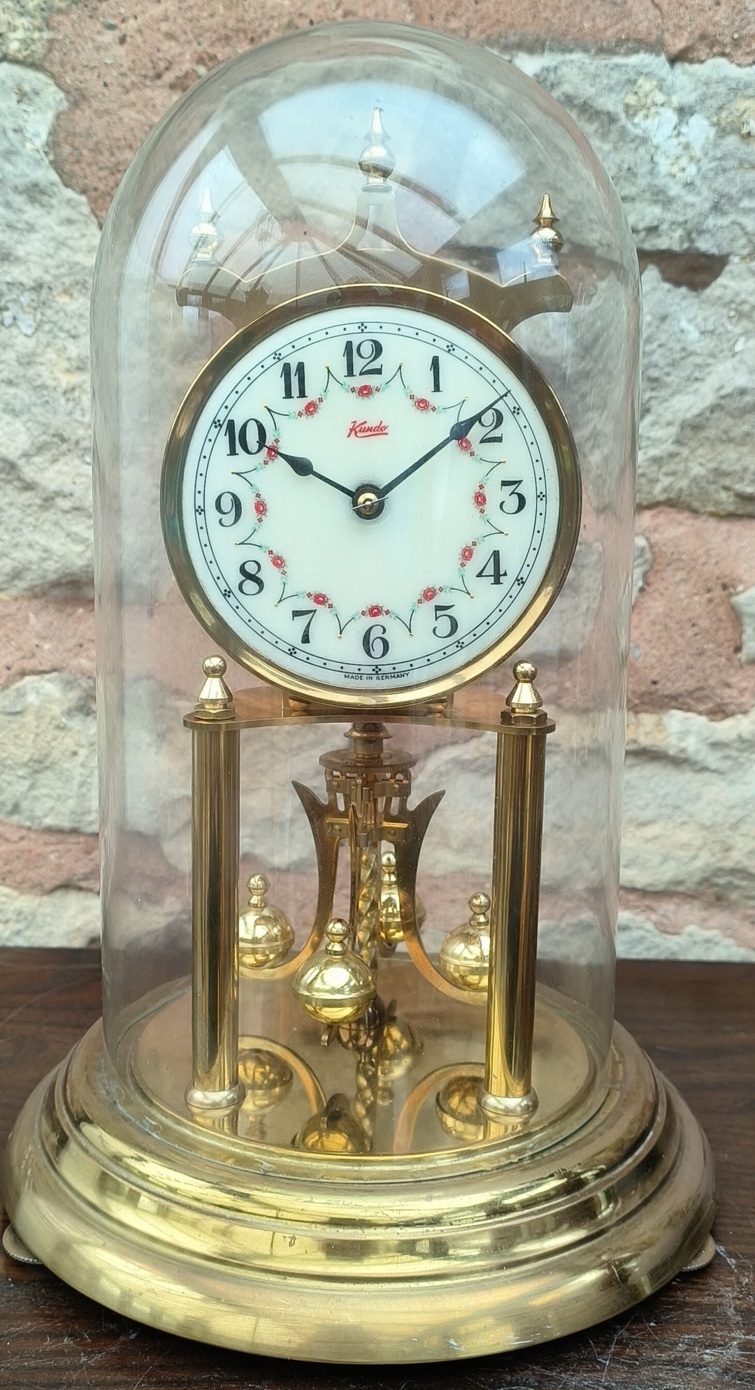Amazing Vintage Kundo German 400-day Torsion Clock German Anniversary ...