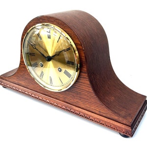 Incredible Napoleon Hat Shaped Mantel Clock Striking 8-day Mantle Clock ...