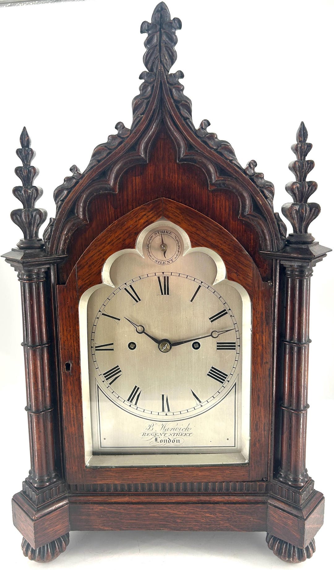 Exquisite Victorian Twin Fusee Gothic Bracket Clock – R Warwick London ...