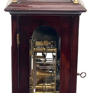 Antique Verge Bell Top Bracket Clock Double Fusee John Herbert Dort ...