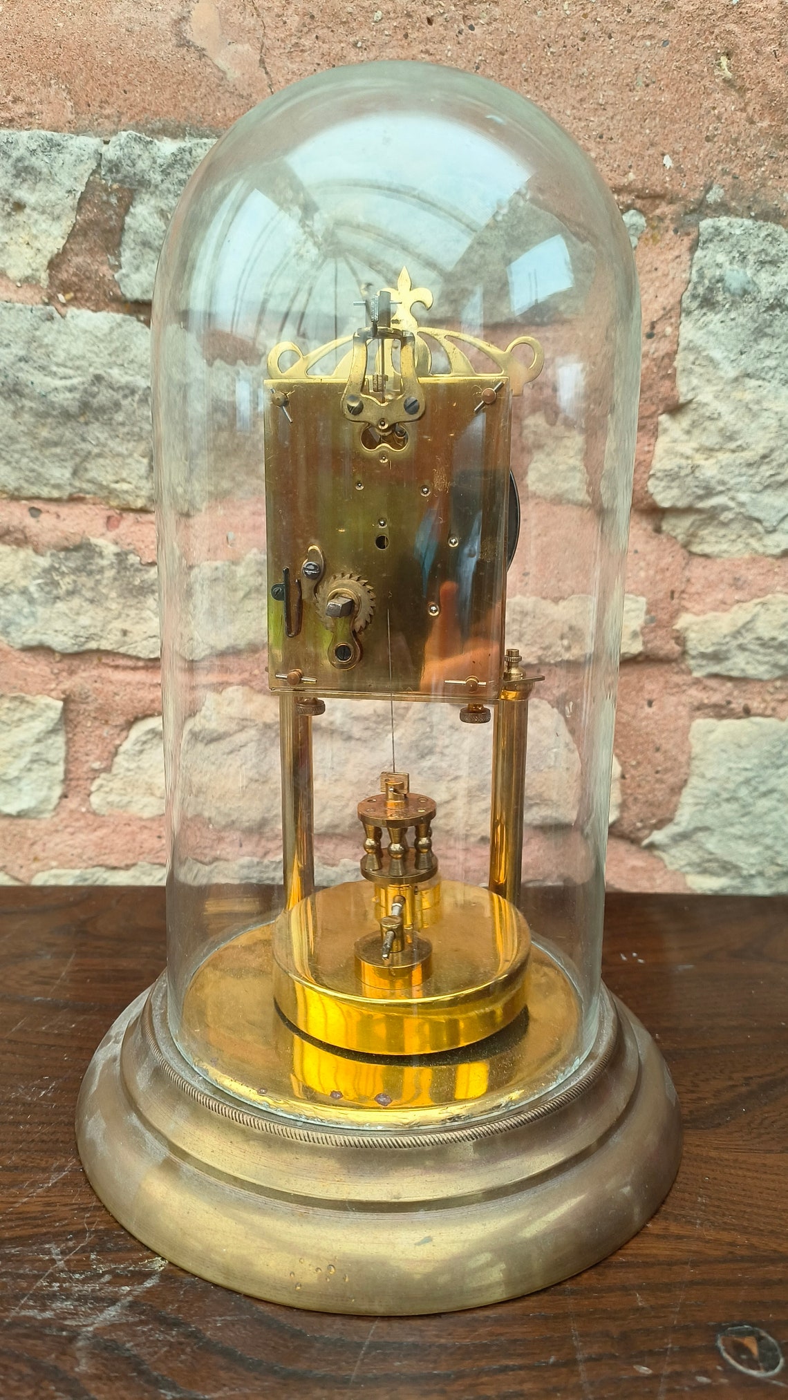 Antique German 400-day Torsion Clock German Anniversary Clock Mantel ...