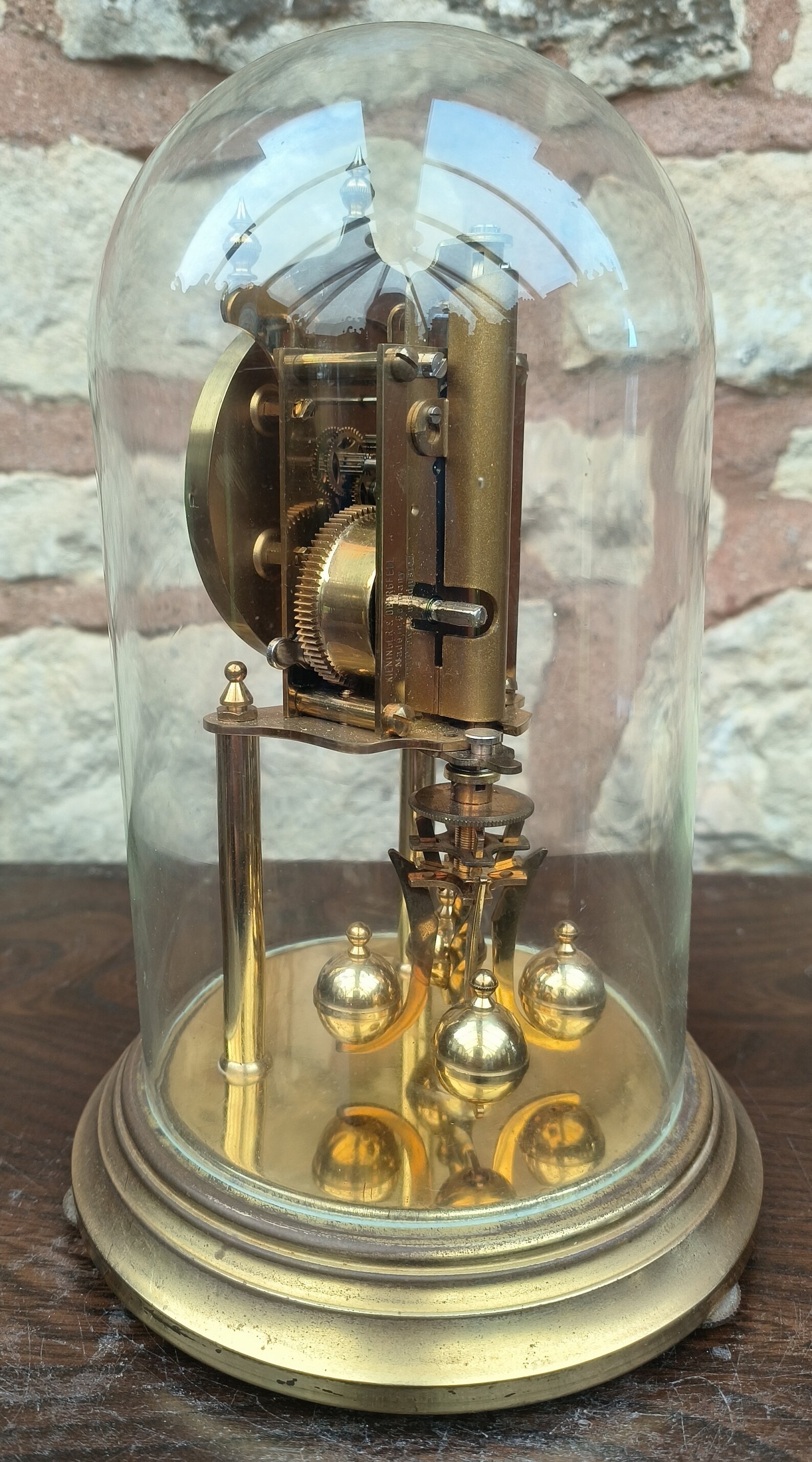 Lovely Vintage KUNDO 400-day Torsion Clock German Anniversary Mantel ...