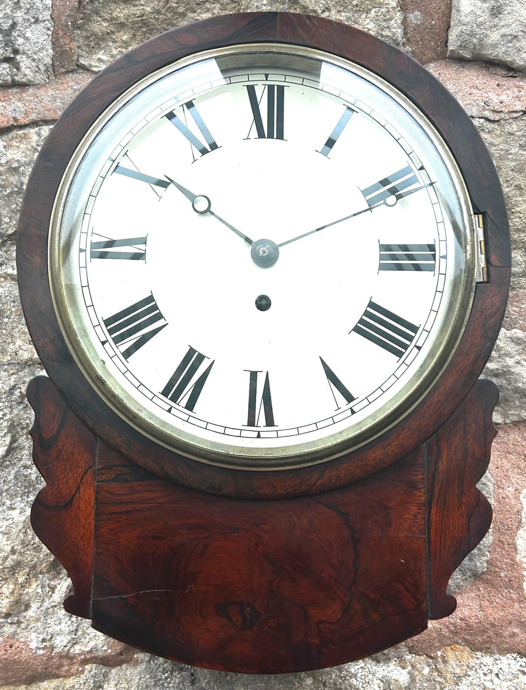 Incredible Rosewood Mini Drop Dial Clock Fusee Movement - Etsy