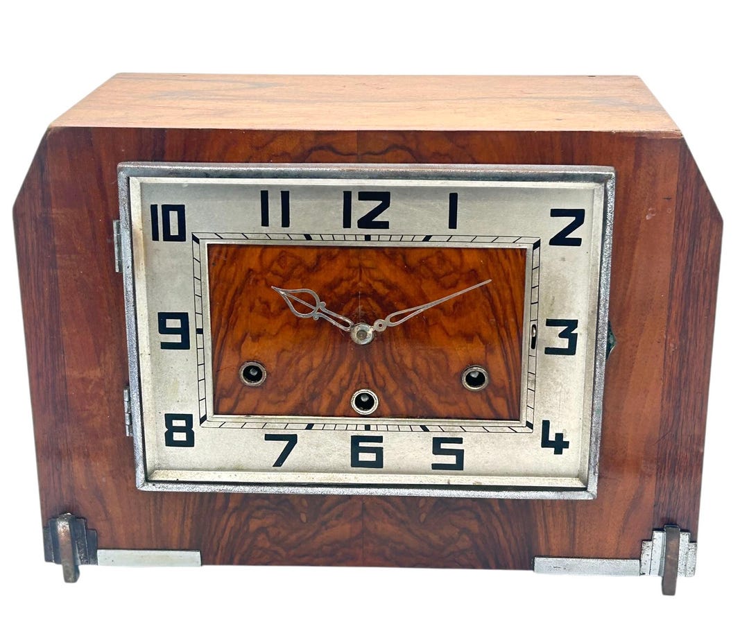 Fantastic Art Deco Musical Mantel Clock – Ca1940 Westminster Chiming ...
