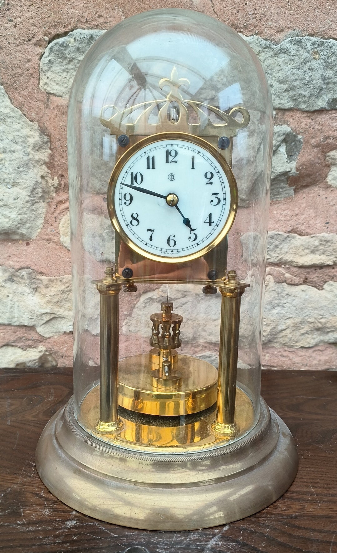 Antique German 400-day Torsion Clock German Anniversary Clock Mantel ...