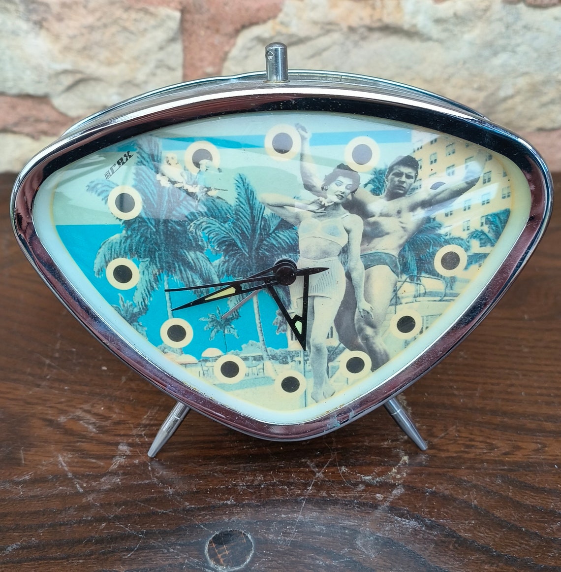 Vintage Retro REX Bodybuilder Chrome Alarm Clock - Etsy