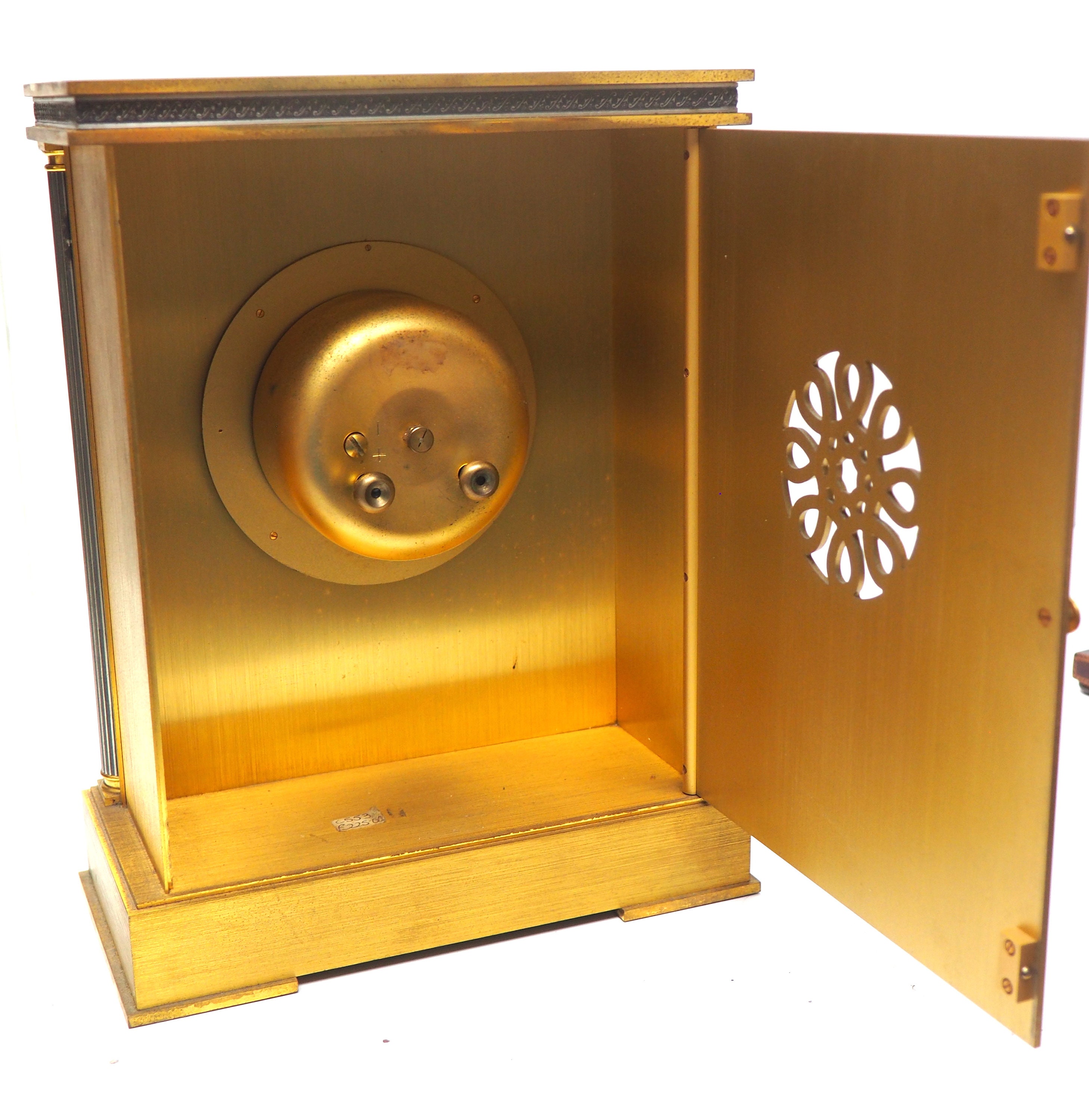 Impressive Solid Brass Looping 8-day Mantel Clock Large Striking Swiss ...