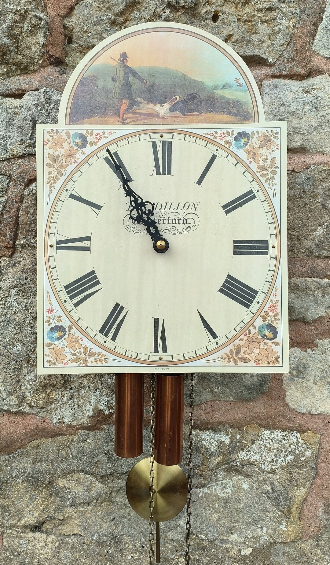 Antique Shield Wall Clock Restored Newer Dial - Etsy