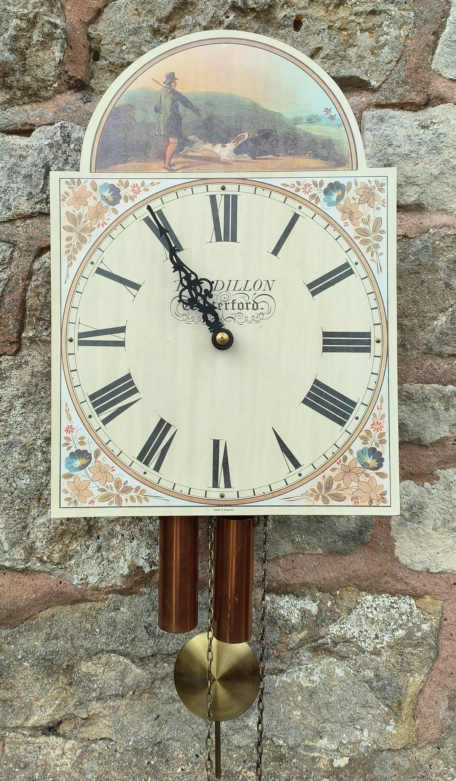 Antique Shield Wall Clock Restored Newer Dial - Etsy