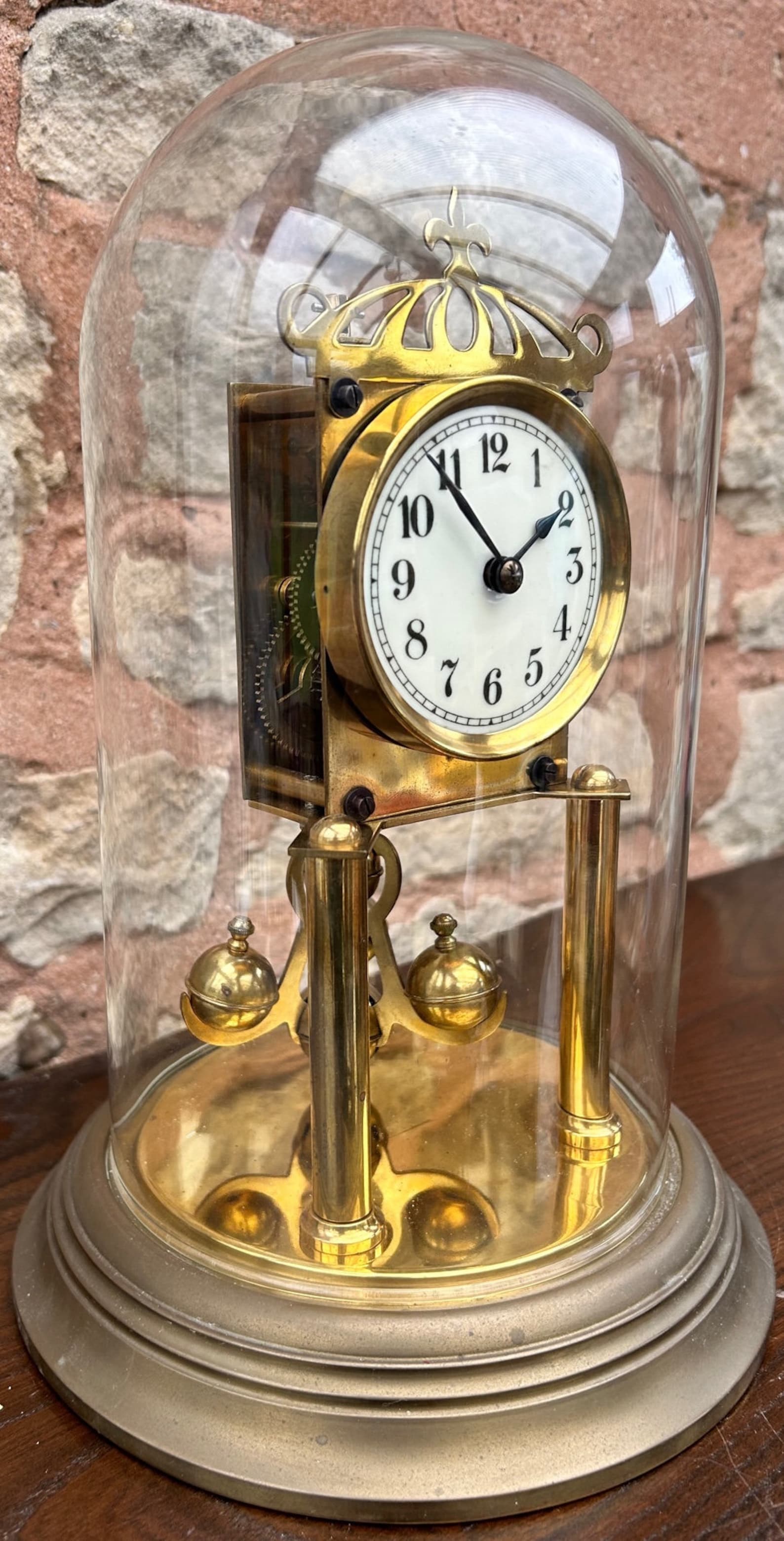 Rare German 400-day Torsion Clock German Anniversary Clock Mantel Clock ...