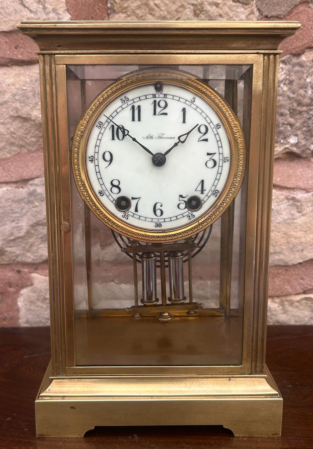 Wonderful Seth Thomas Four Glass Case Mantel Clock - Ca 1900 - Etsy