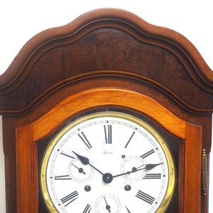 Fine Hermle Multi Dial Wall Clock 8 Day Weight Driven Chiming Wall ...