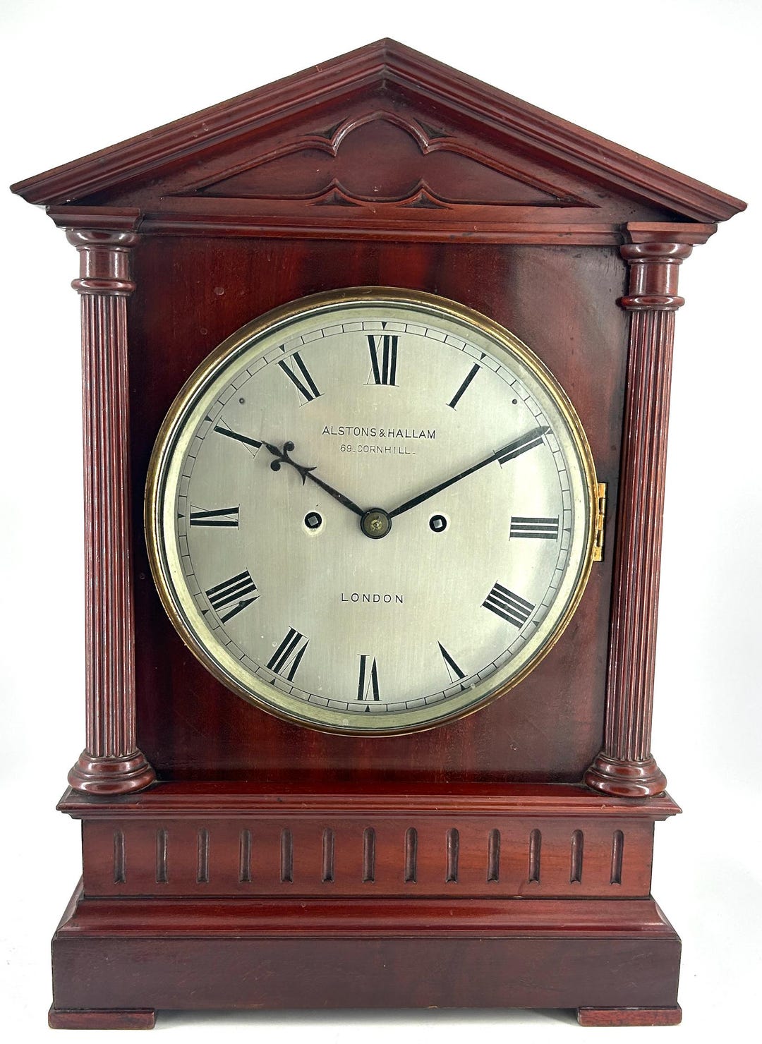 Fabulous Victorian English Mahogany Architectural Cased Twin Fusee ...