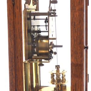 German Gustav Becker for BHA 400-day Clock With Disc Pendulum Silver ...