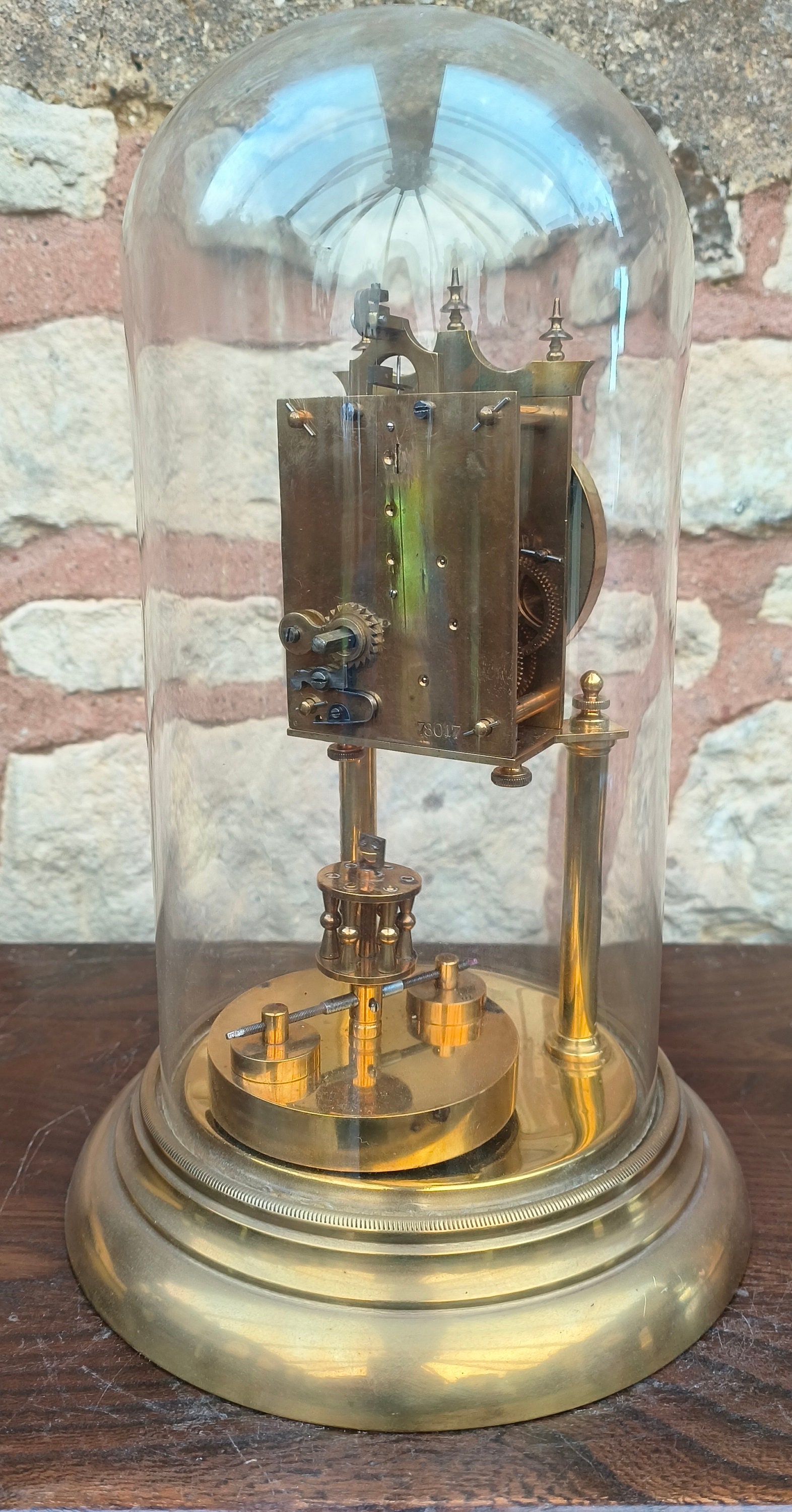 Exquisite Antique German 400-day Torsion Clock German Anniversary Clock ...
