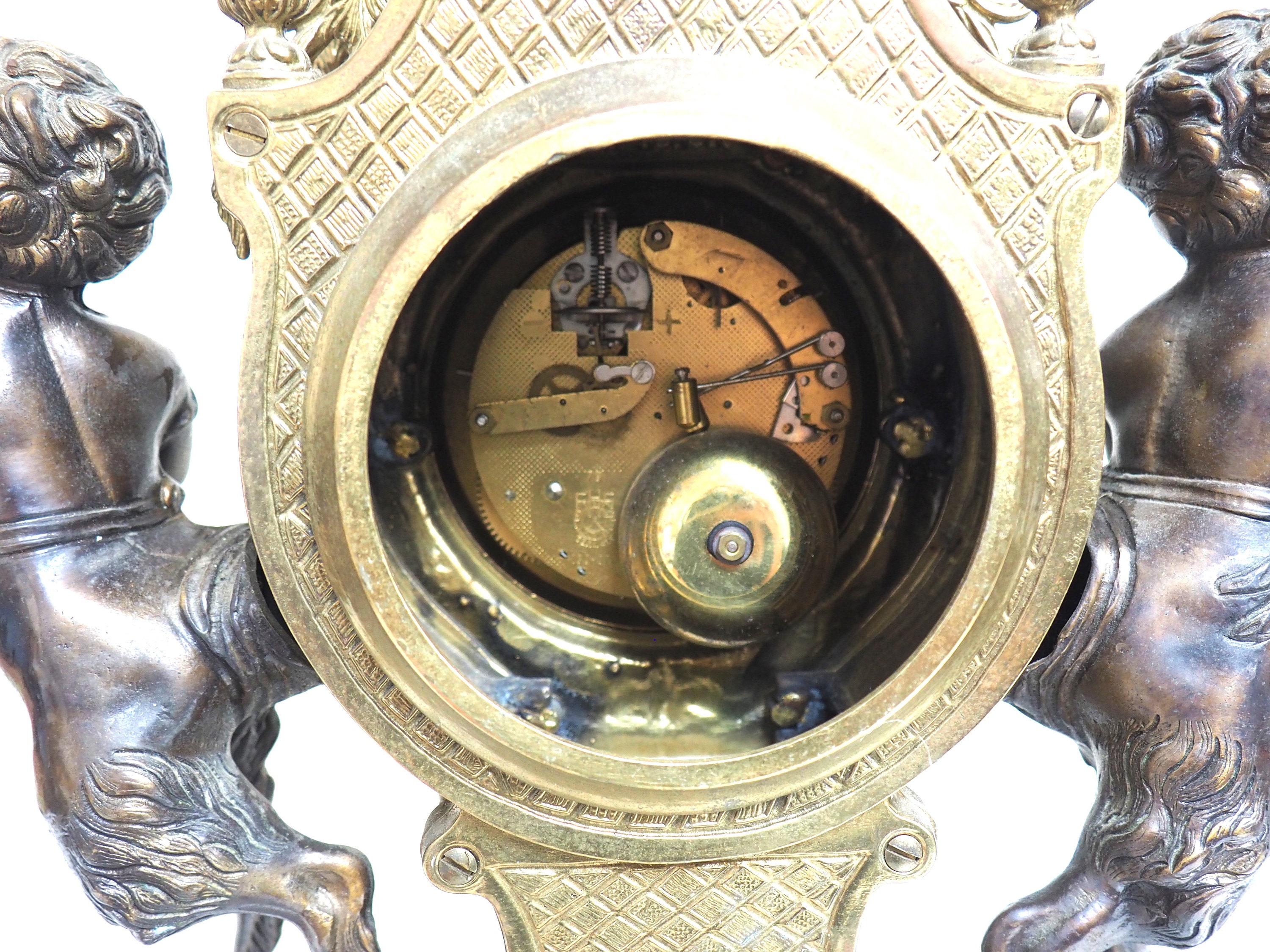 Incredible Vintage Imperial Mantel Clock Cherub 8 Day Striking Ormolu ...