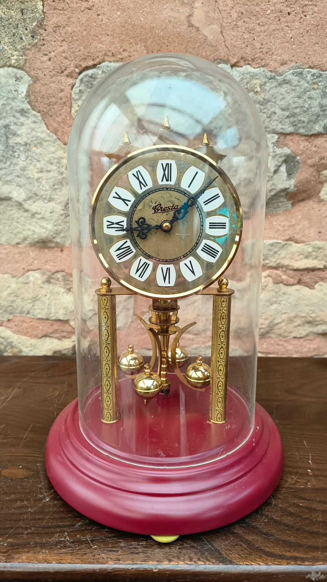 Splendid Vintage Cresta Torsion Clock German Anniversary Mantel Clock ...
