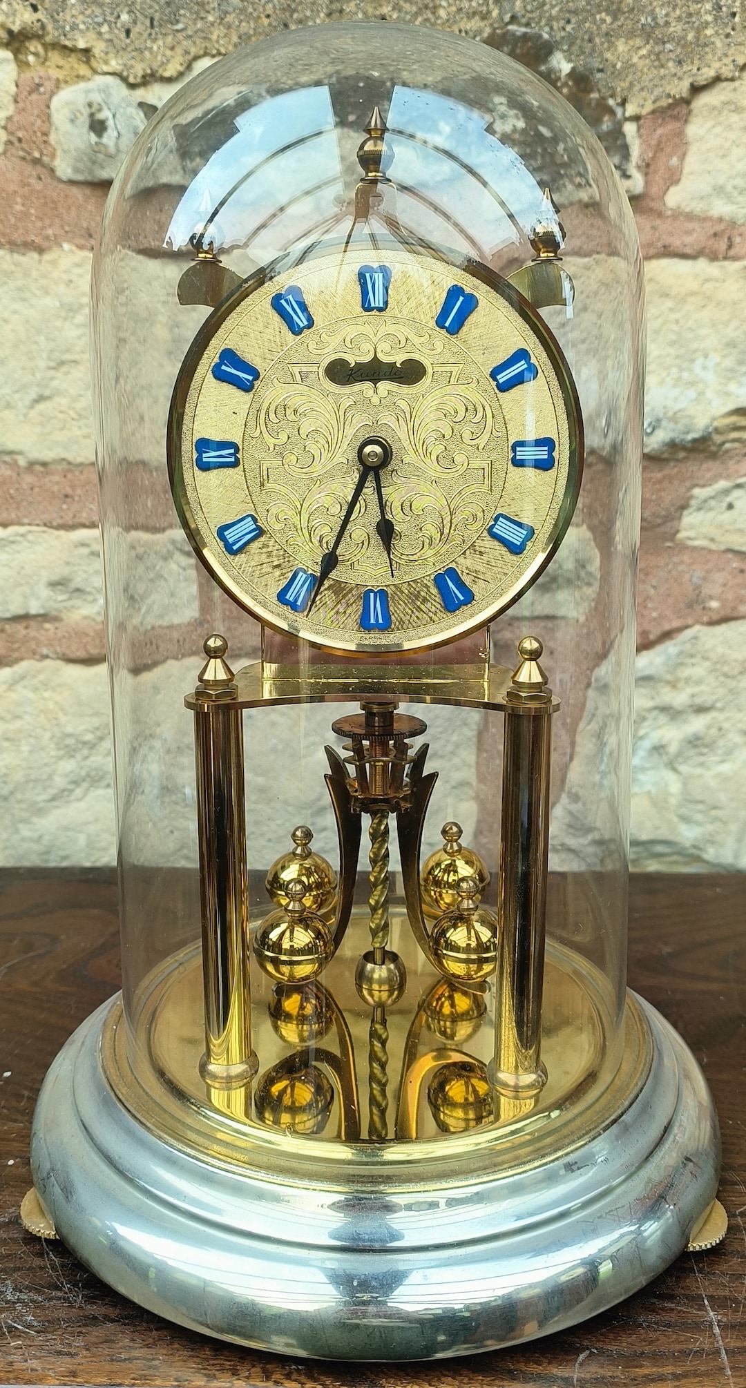 Quaint Kundo German 400-day Torsion Clock German Anniversary Clock ...