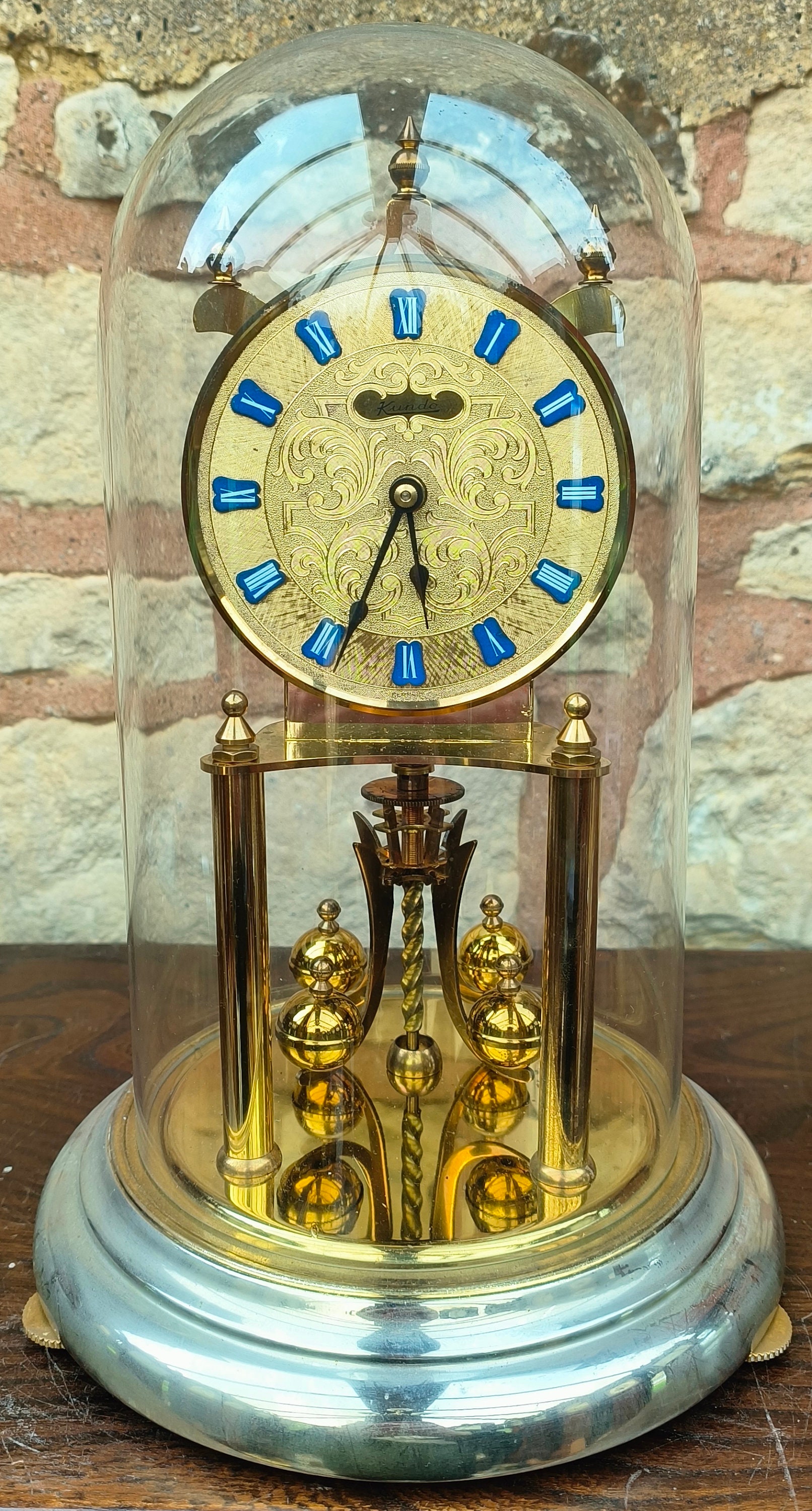 Quaint Kundo German 400-day Torsion Clock German Anniversary Clock ...