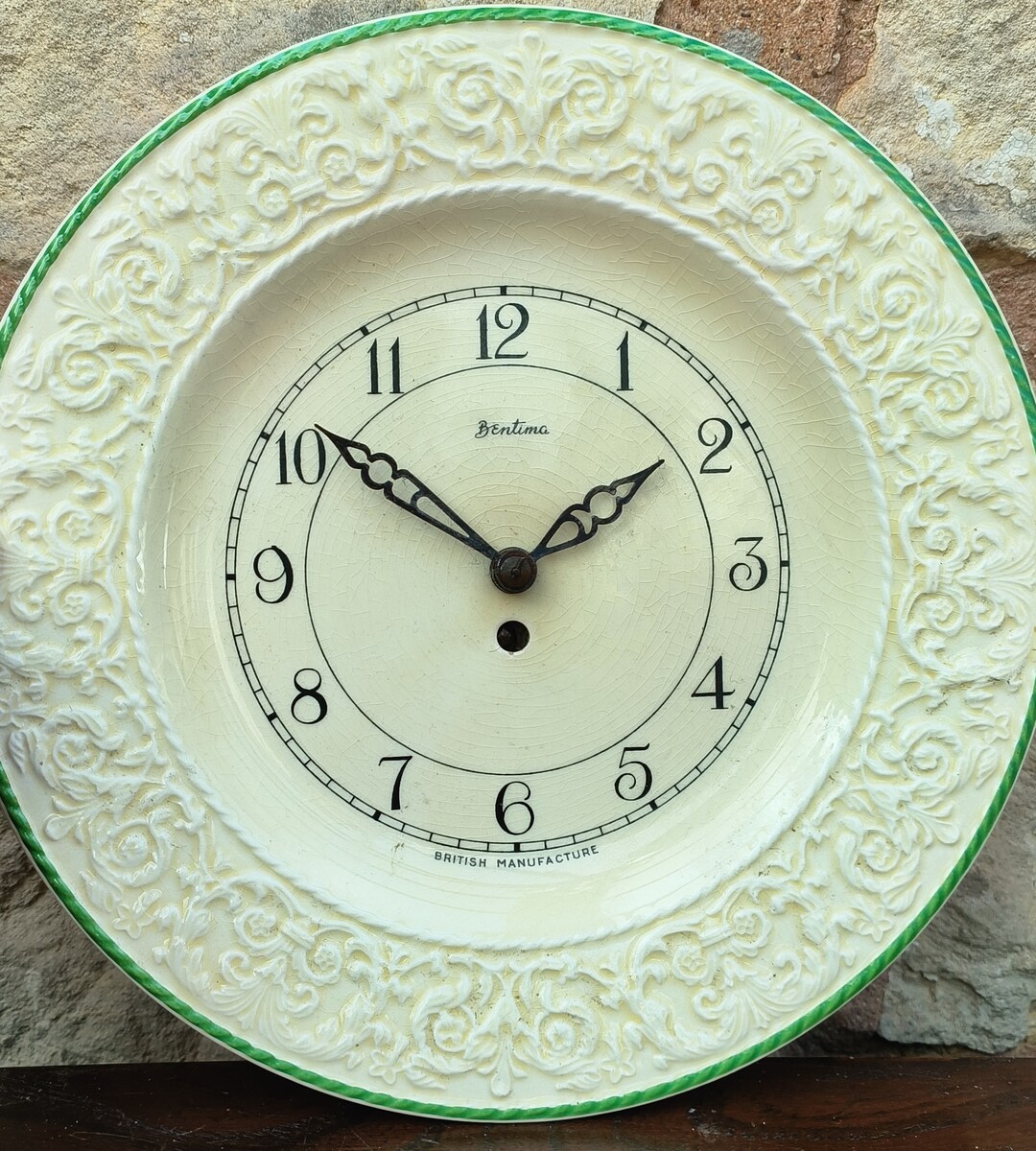 Vintage Bentima Royal Winton Plate Wall Clock - Etsy