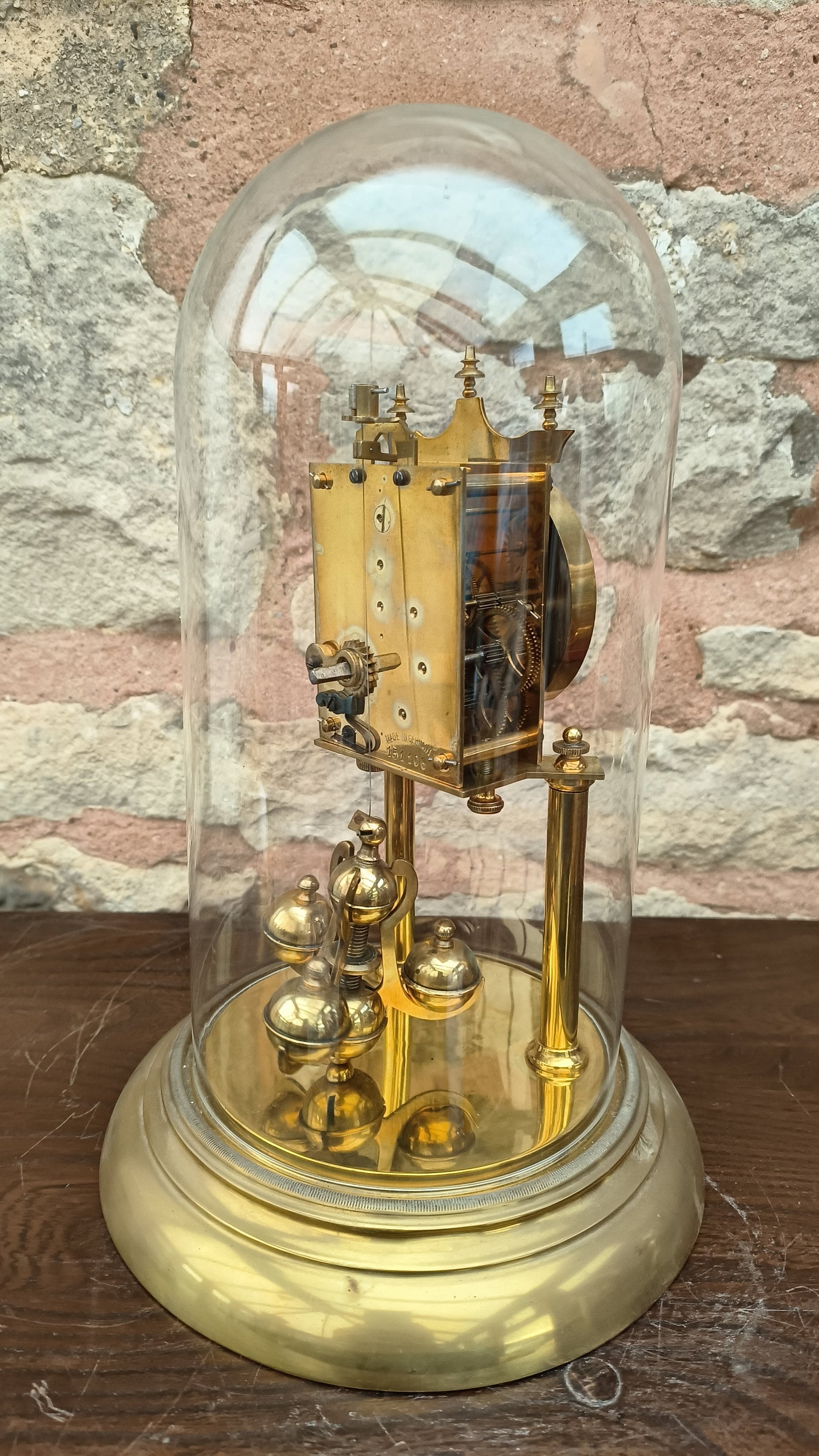 Miraculous Antique German 400-day Torsion Clock German Anniversary ...