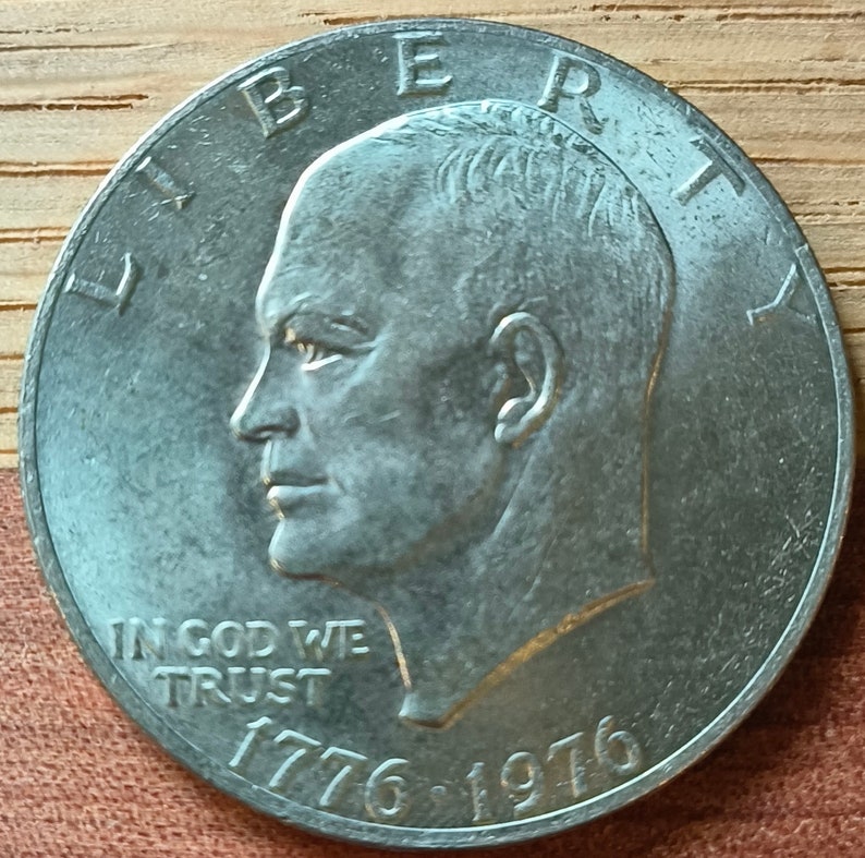 1776-1976 NO Mint Mark - Eisenhower Bell/moon Silver Dollar US Coin - Etsy