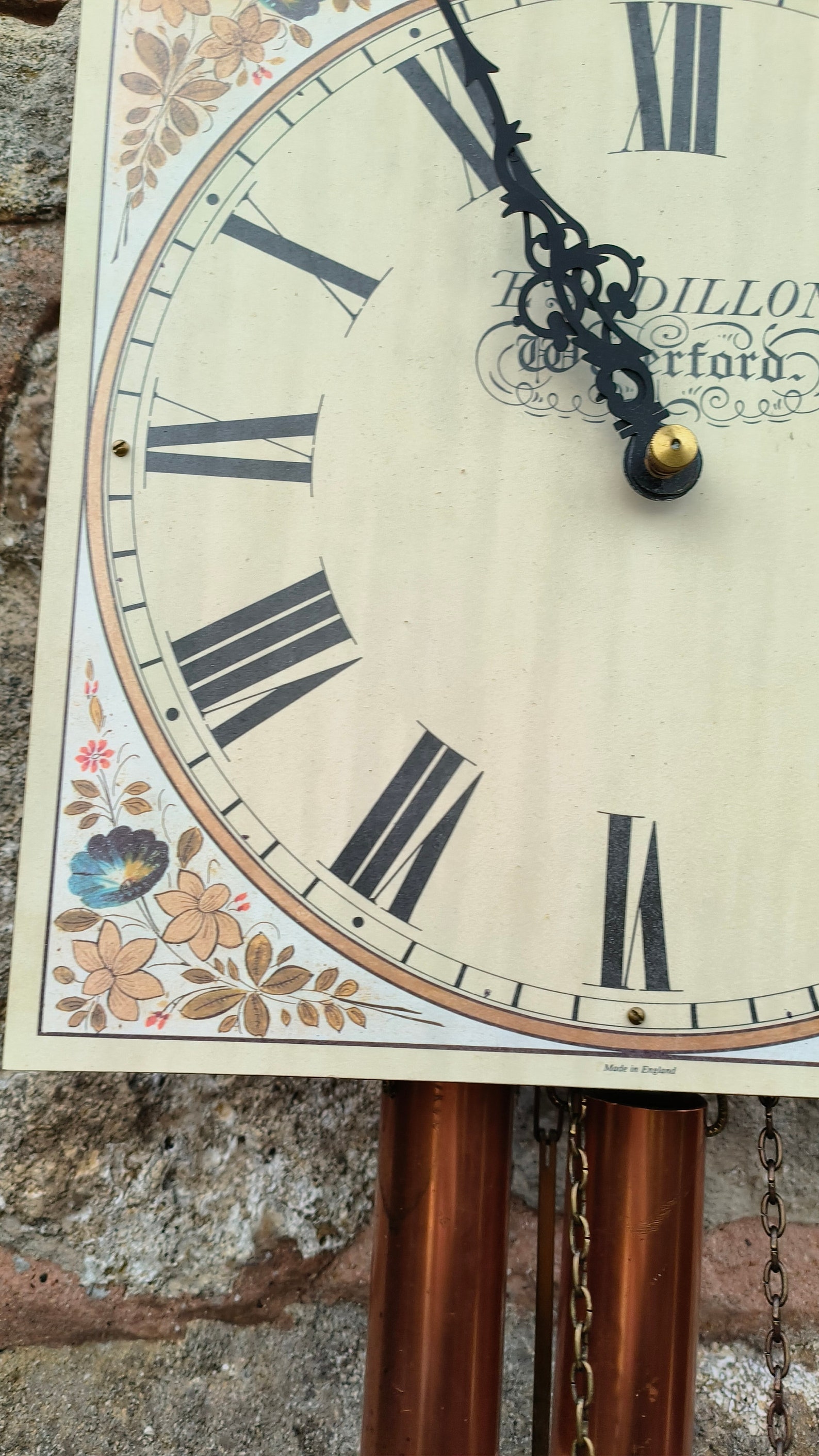 Antique Shield Wall Clock Restored Newer Dial - Etsy