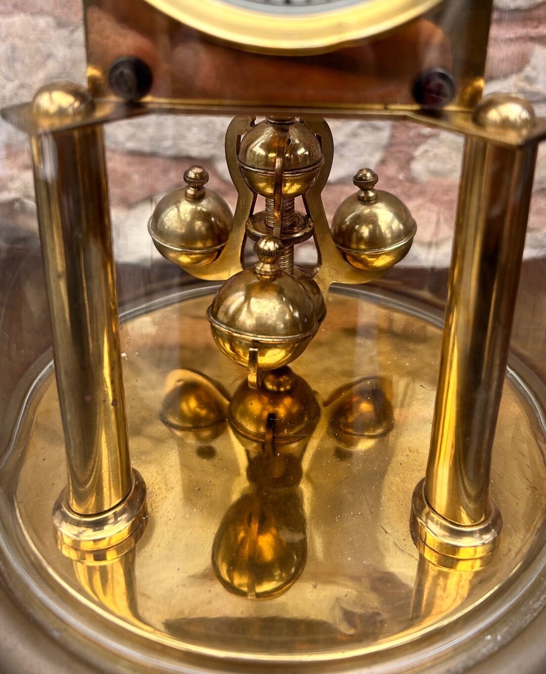 Rare German 400-day Torsion Clock German Anniversary Clock Mantel Clock ...