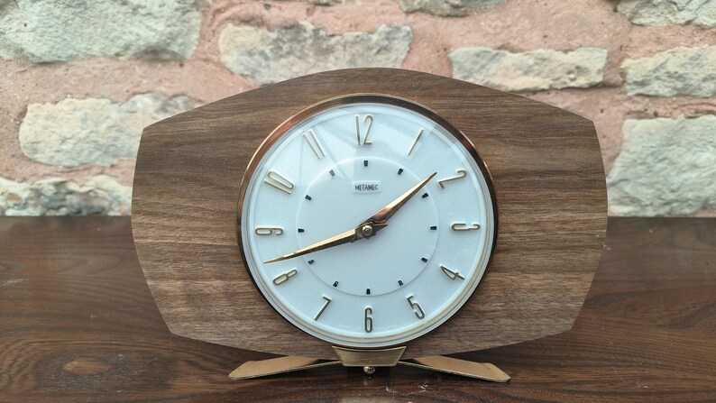 Stylish Vintage Retro Metamec 1970s Art Deco Style Mantel Clock - Etsy